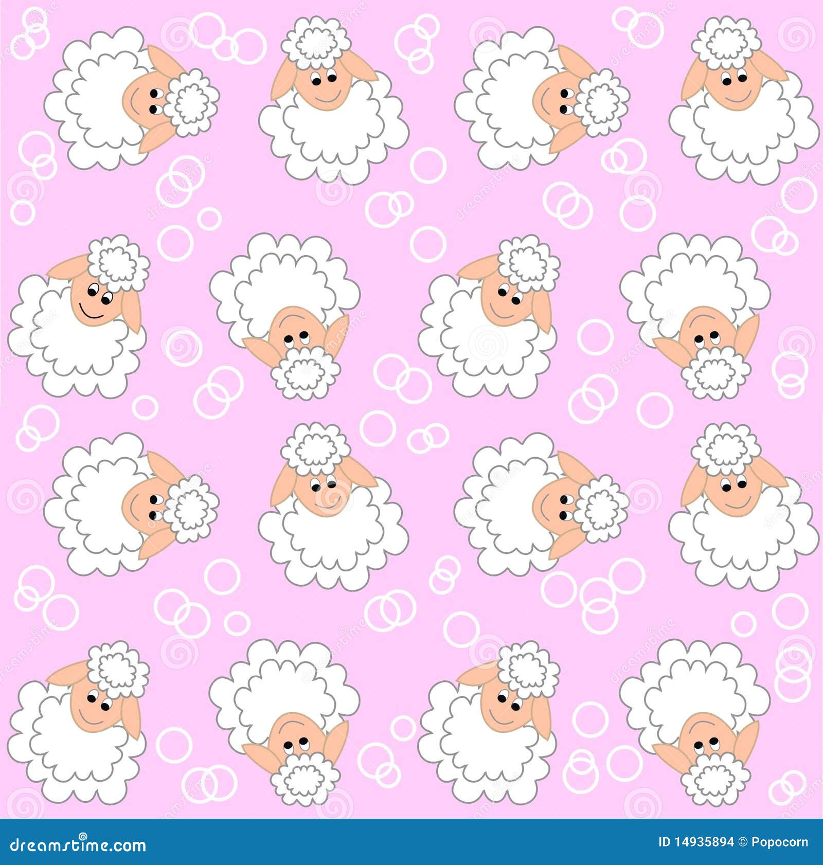 Lamb pattern seamless stock vector. Illustration of bubble - 14935894