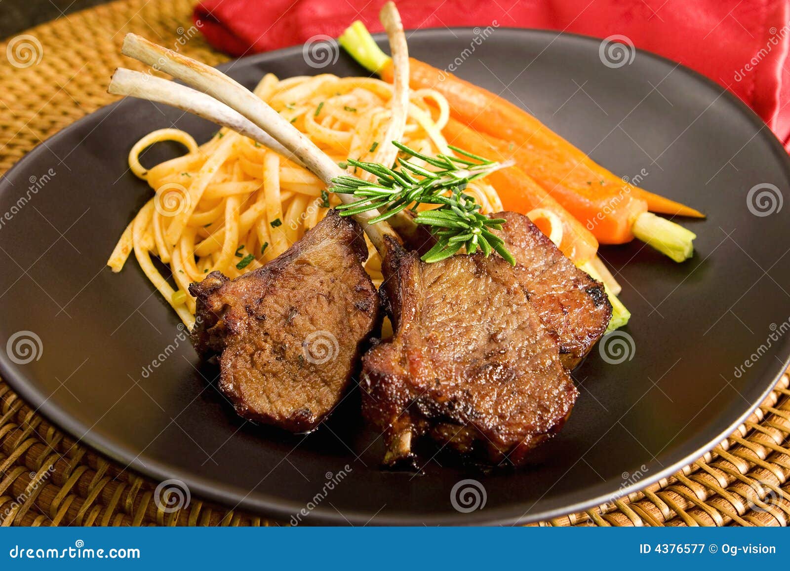 Lamb rib chops stock image. Image of fresh, meat, thanksgiving - 4376577