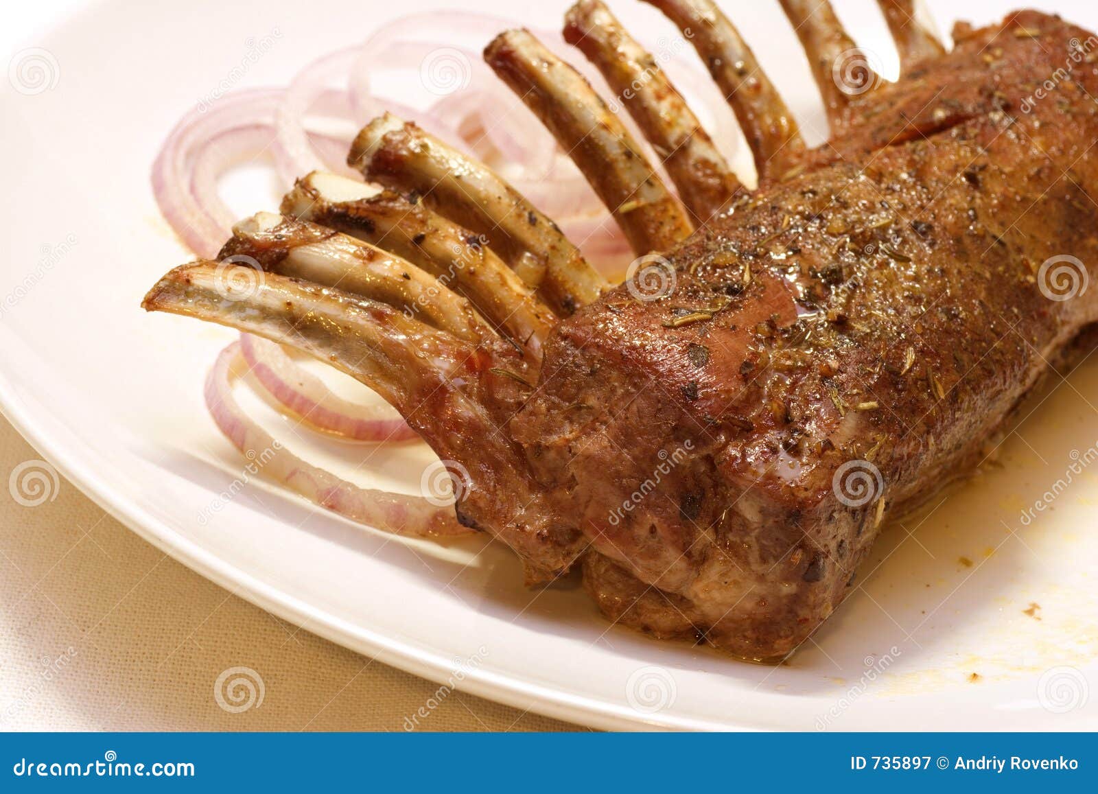 Lamb ribs stock image. Image of restaurant, fine, european - 735897