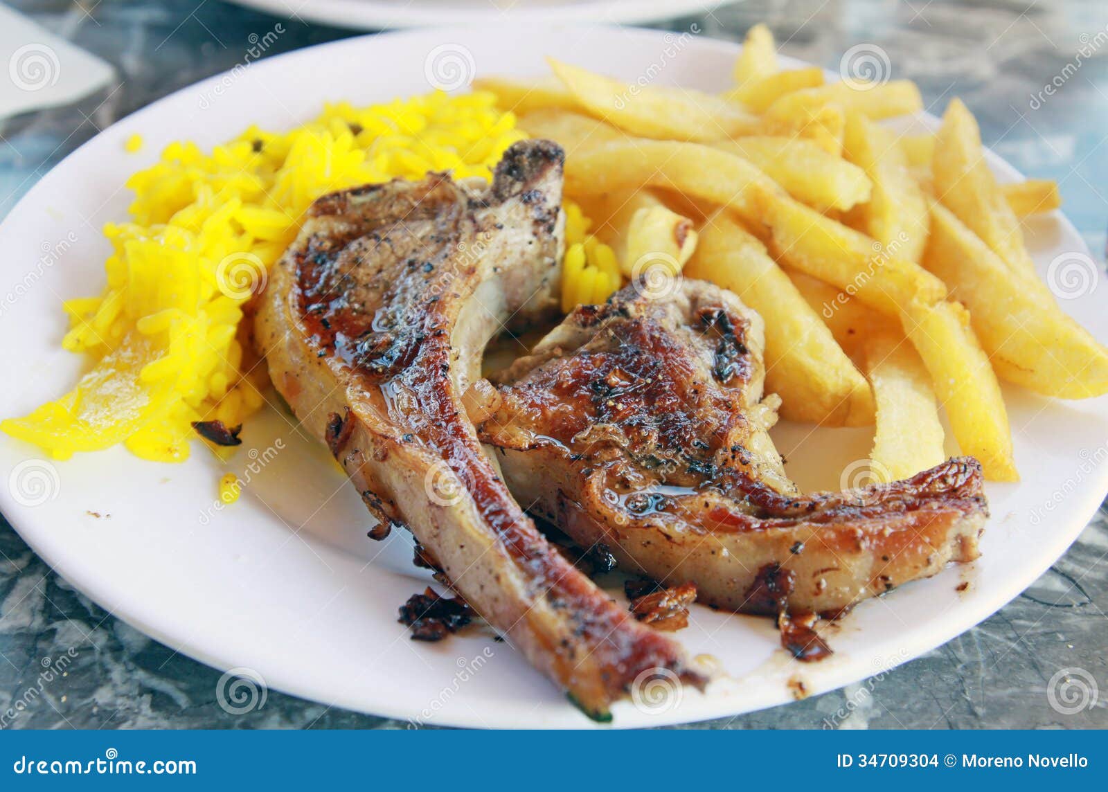 Lamb ribs stock photo. Image of cooked, grilled, dining - 34709304