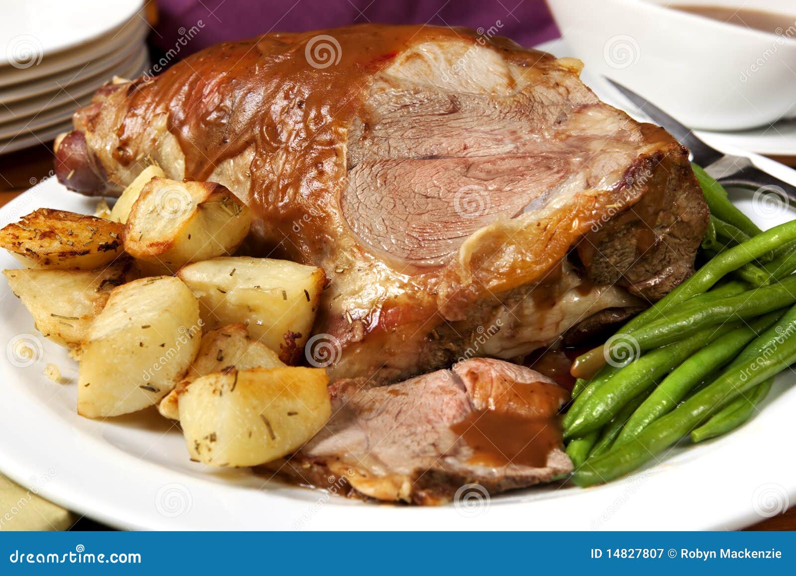 Lamb Roast stock image. Image of colour, beans, vegetables - 14827807