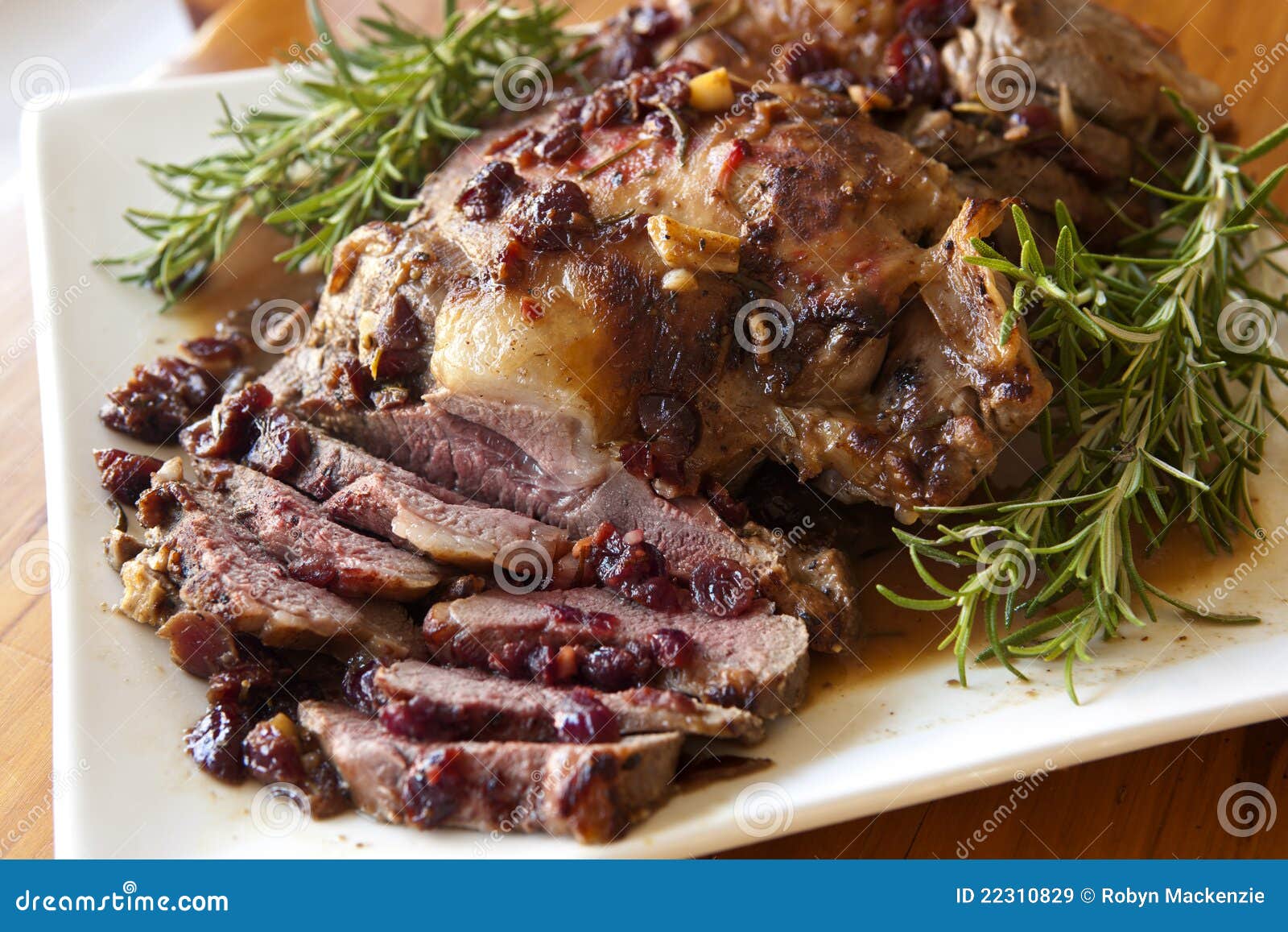 Lamb Roast with Rosemary stock image. Image of lamb, roasted - 22310829