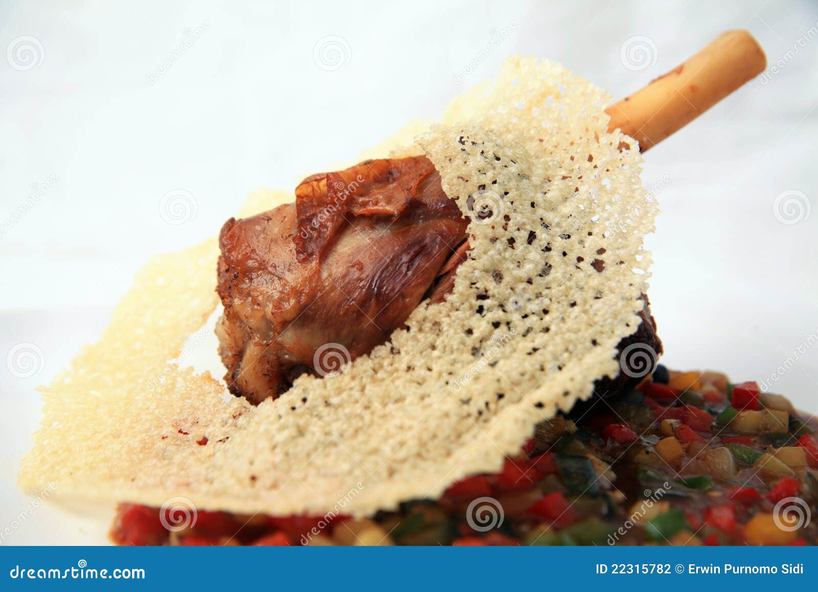 Lamb shank with bone stock photo. Image of cooked, catering - 22315782