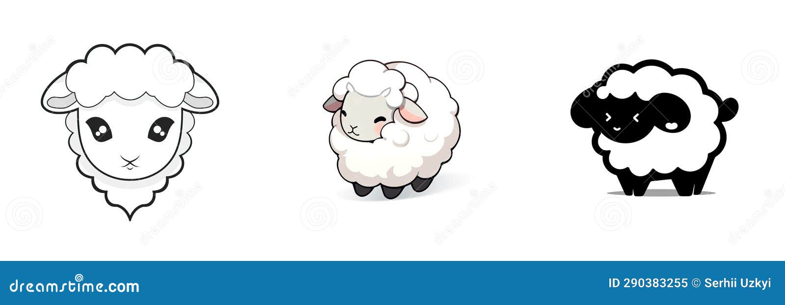 Lamb or Sheep Logo 2D AI Generated Stock Image - Image of horns, furry ...