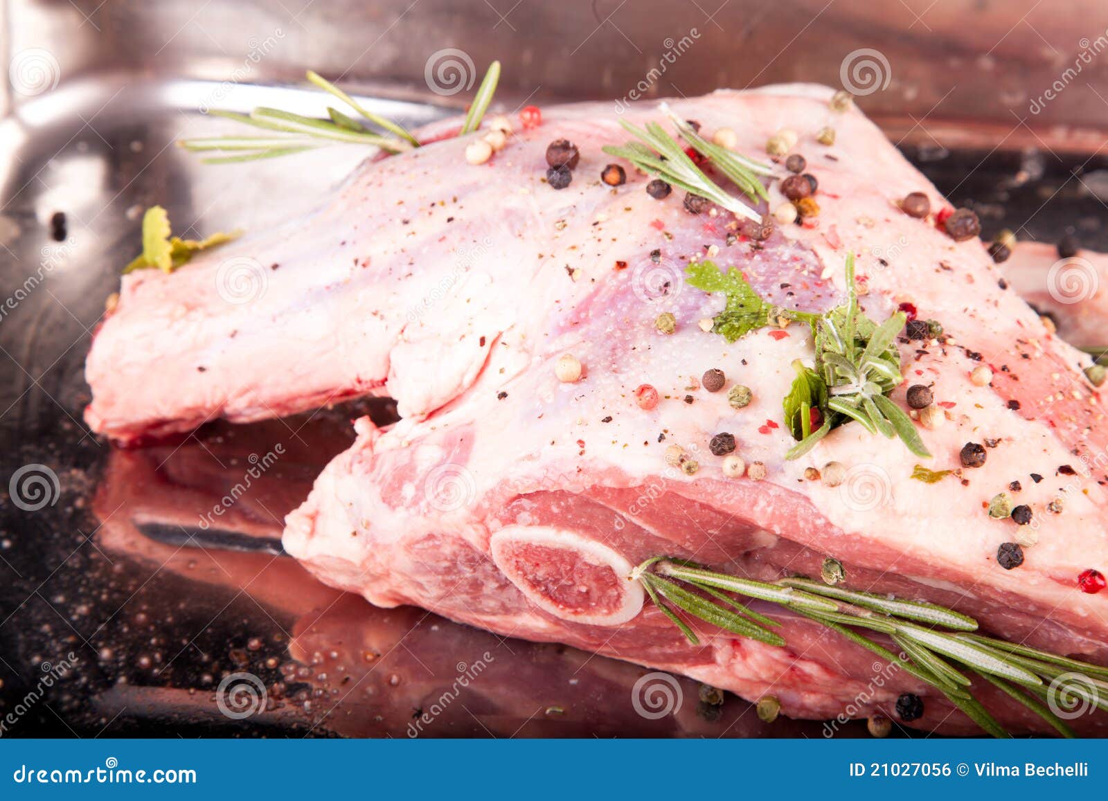 Lamb shoulder in the tray stock photo. Image of chilled - 21027056