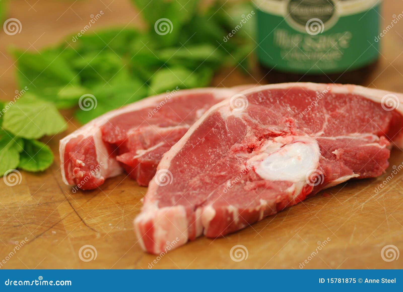 Lamb Steaks stock image. Image of organic, slab, farm - 15781875