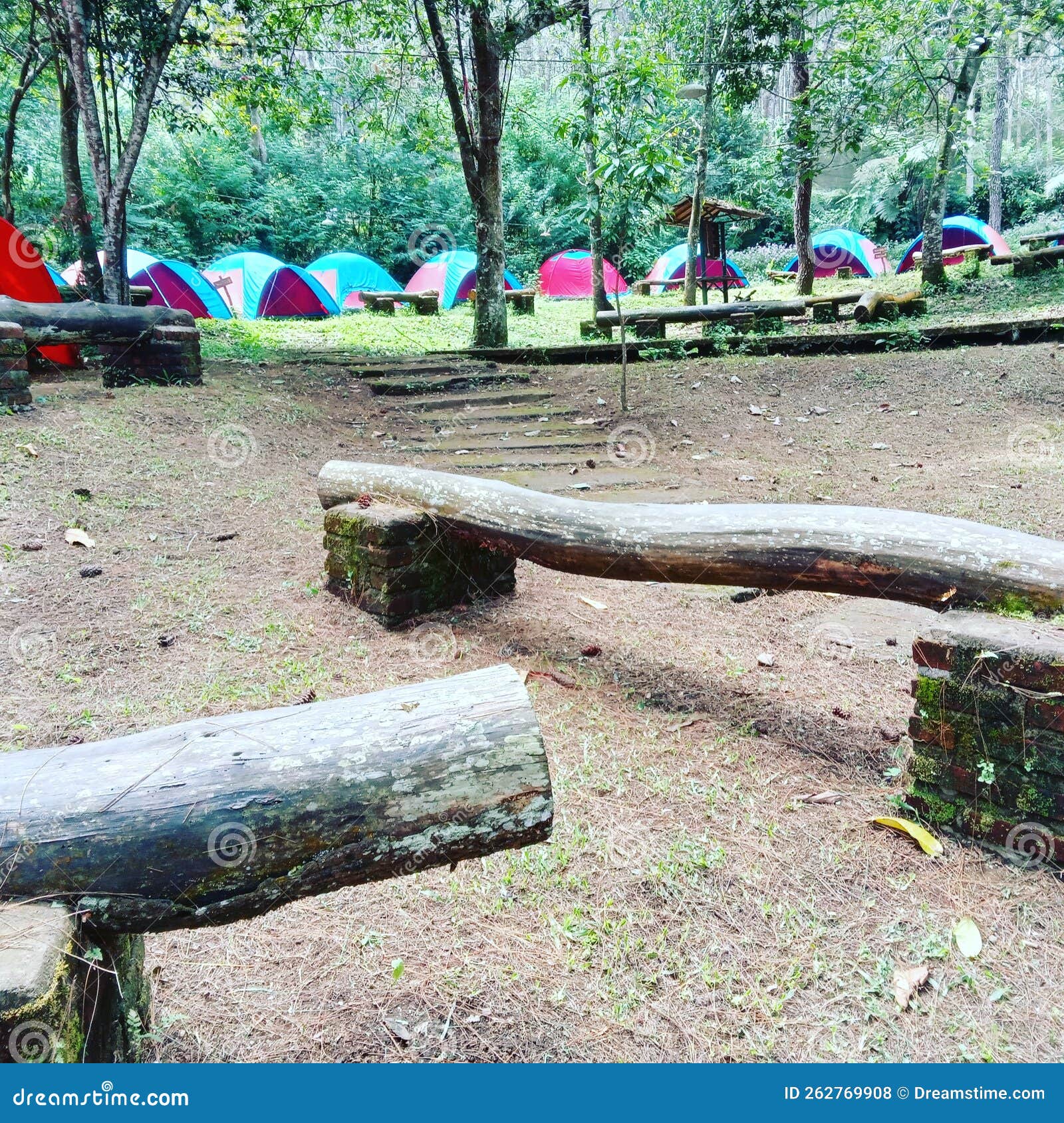 Lambang Bandung Camping A Nice Place On Midle Forest Royalty-Free Stock ...