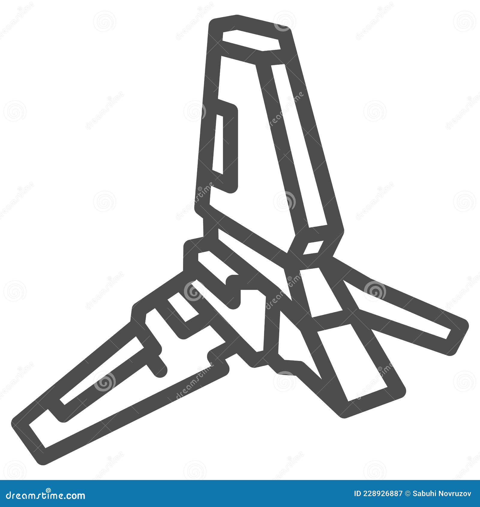 Lambda Class T 4a Shuttle Thin Line Icon, Star Wars Concept, Imperial ...