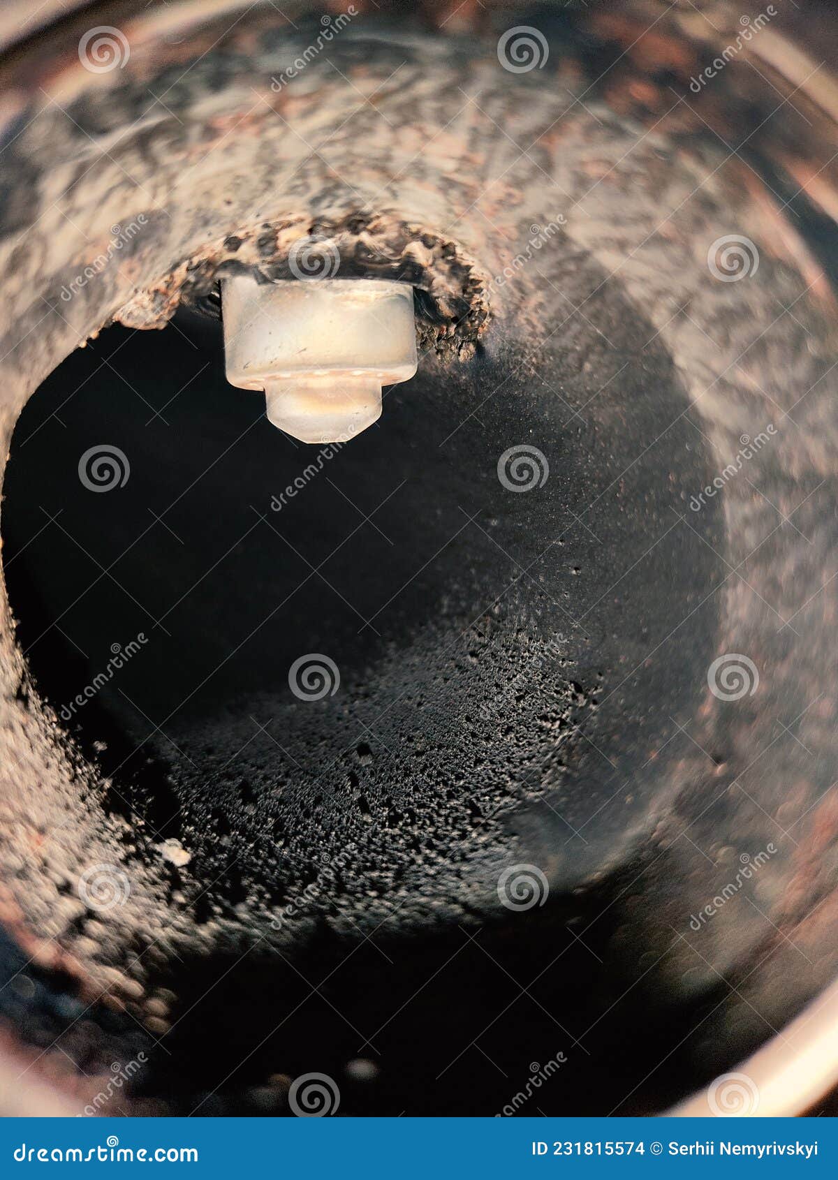 Lambda Probe, Exhaust Gas Oxygen Sensor, Inside the Pipe. Internal ...