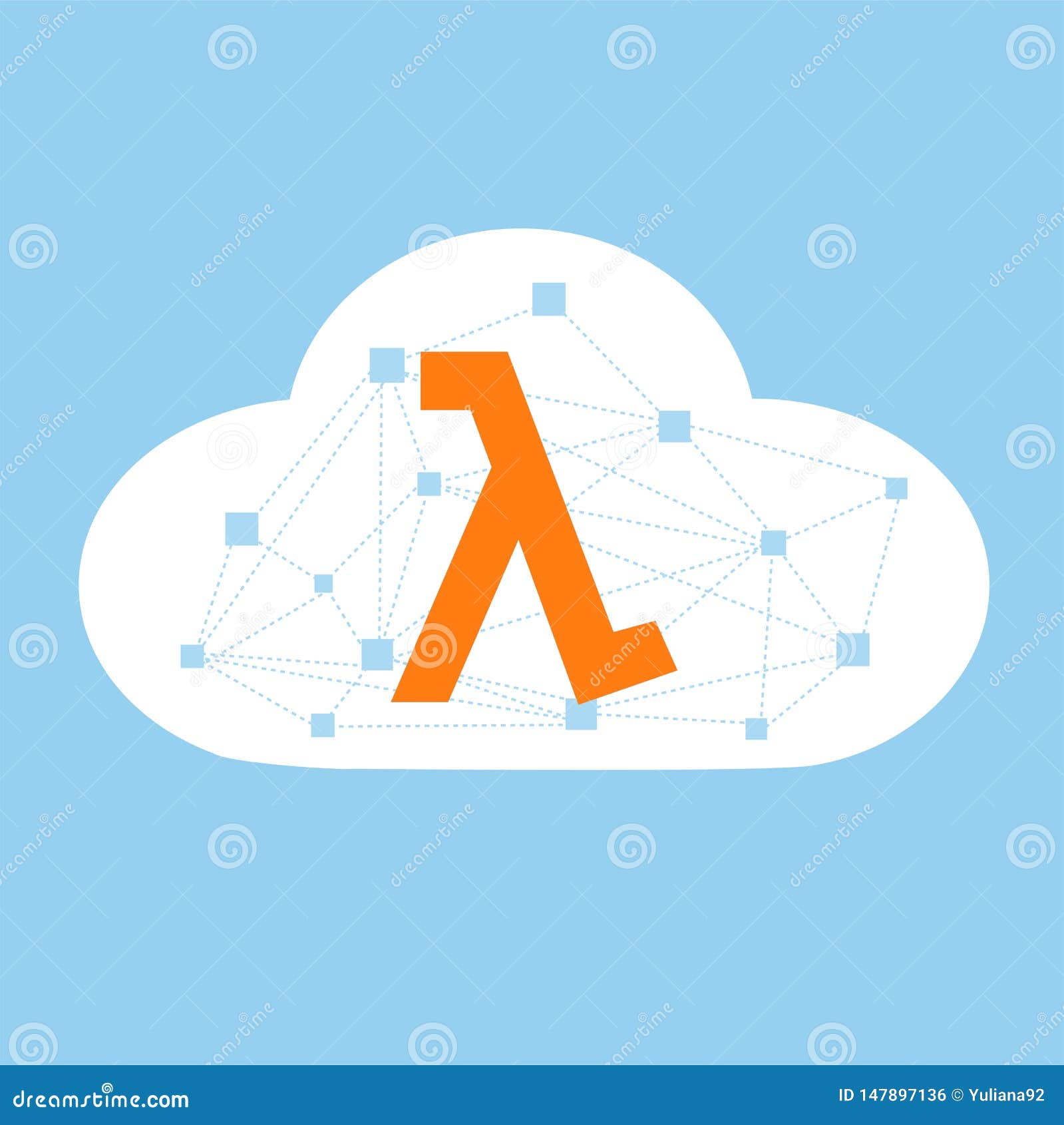 Lambda Seamless. Development Process. it Concept. Stock Vector ...