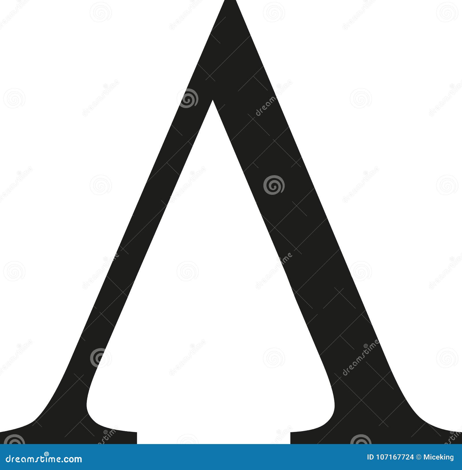 Lambda Sign Vector Stock Vector Illustration Of Symbol 107167724
