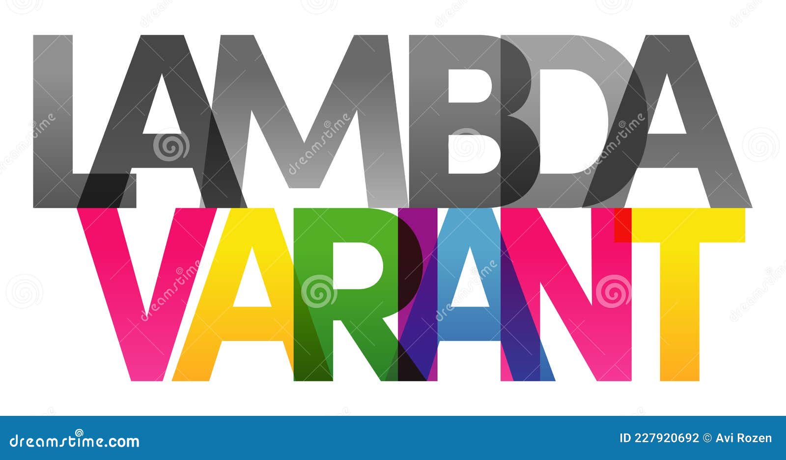 ETA VARIANT Colored Rainbow Text Cartoon Vector | CartoonDealer.com ...