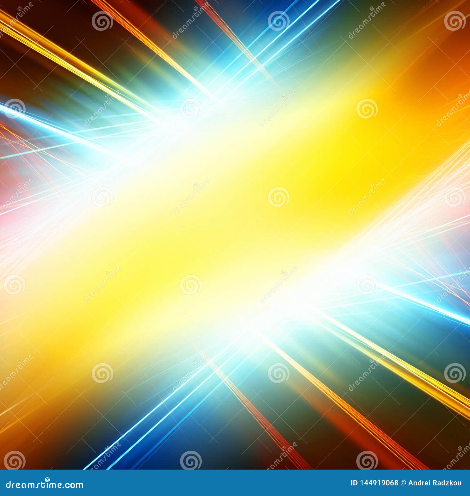 Lambent Background with Bright Rays Stock Illustration - Illustration ...