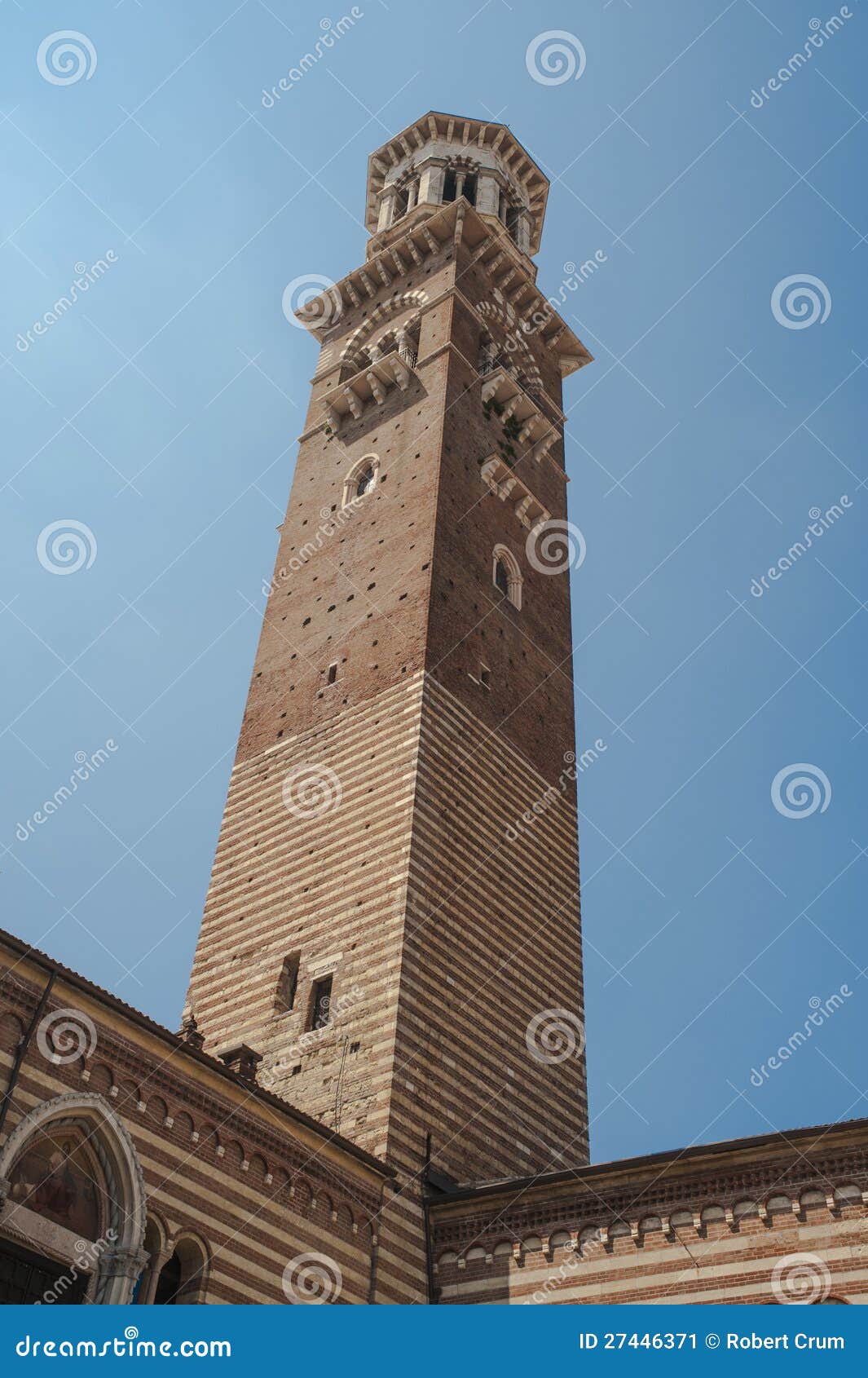 Lamberti Tower, Vernoa, Italy Stock Image - Image of city, ancient ...
