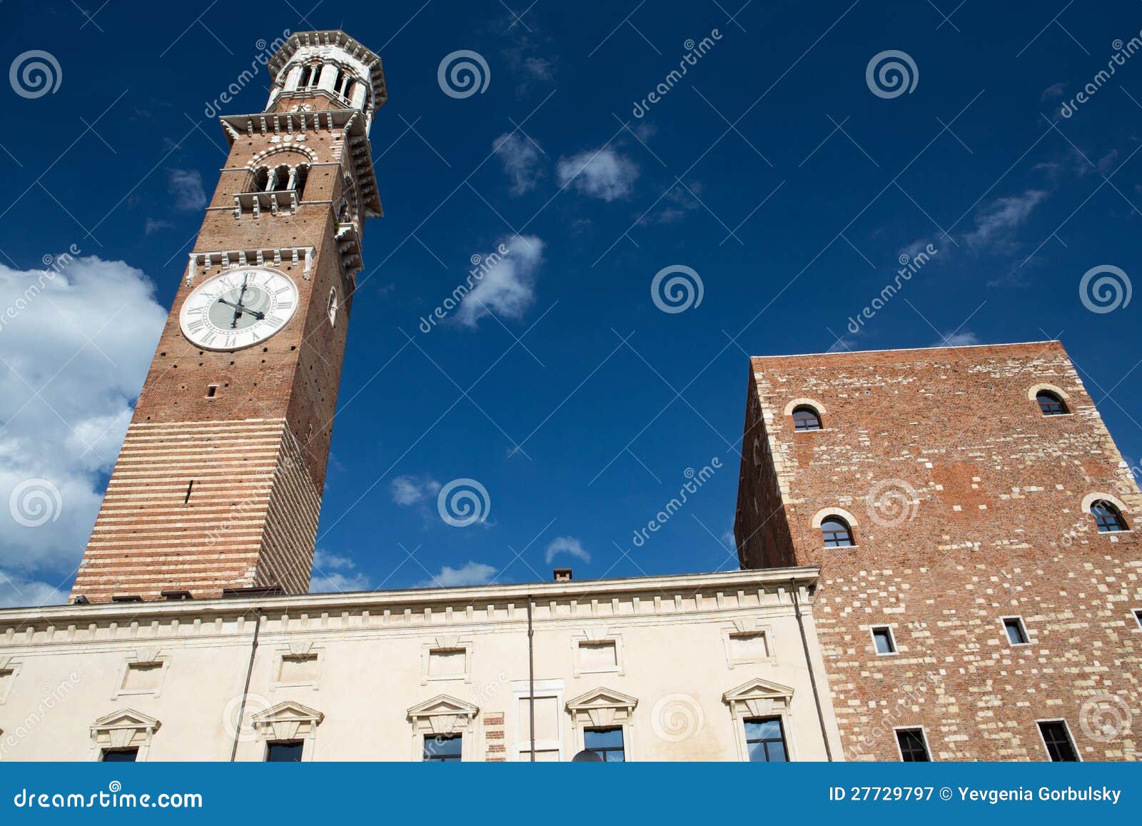 Lamberti tower in Verona stock image. Image of history - 27729797
