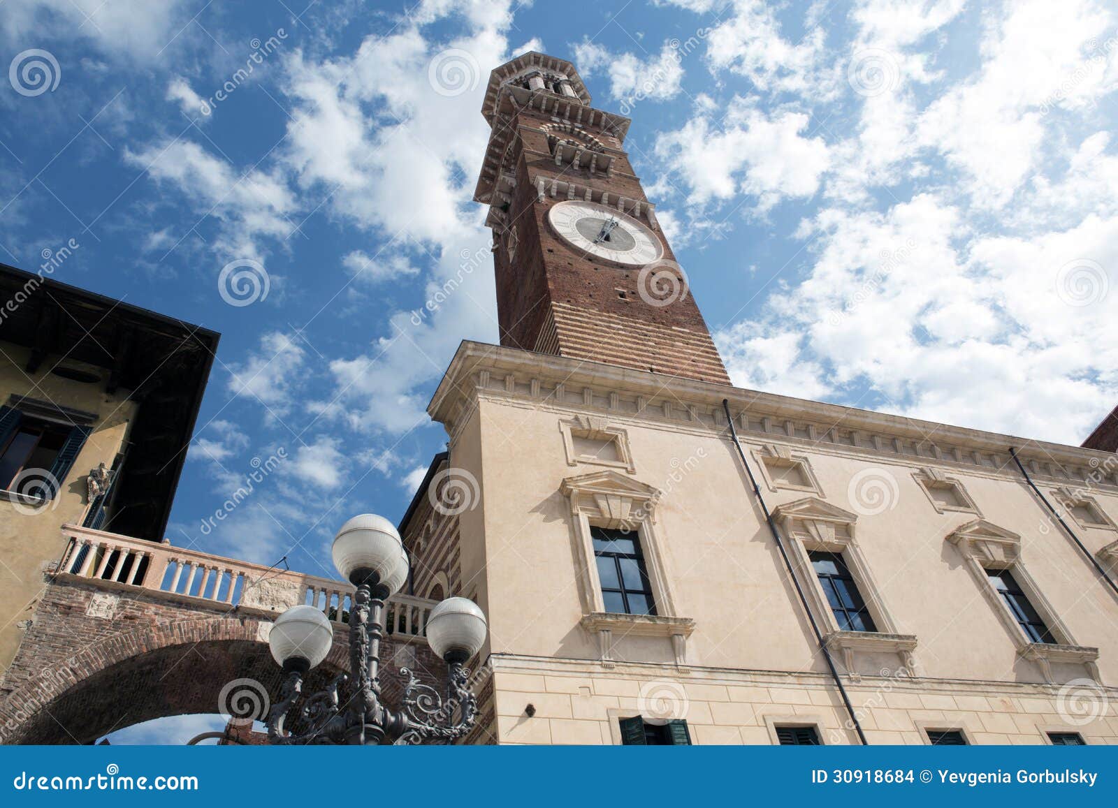 Lamberti tower in Verona stock photo. Image of verona - 30918684