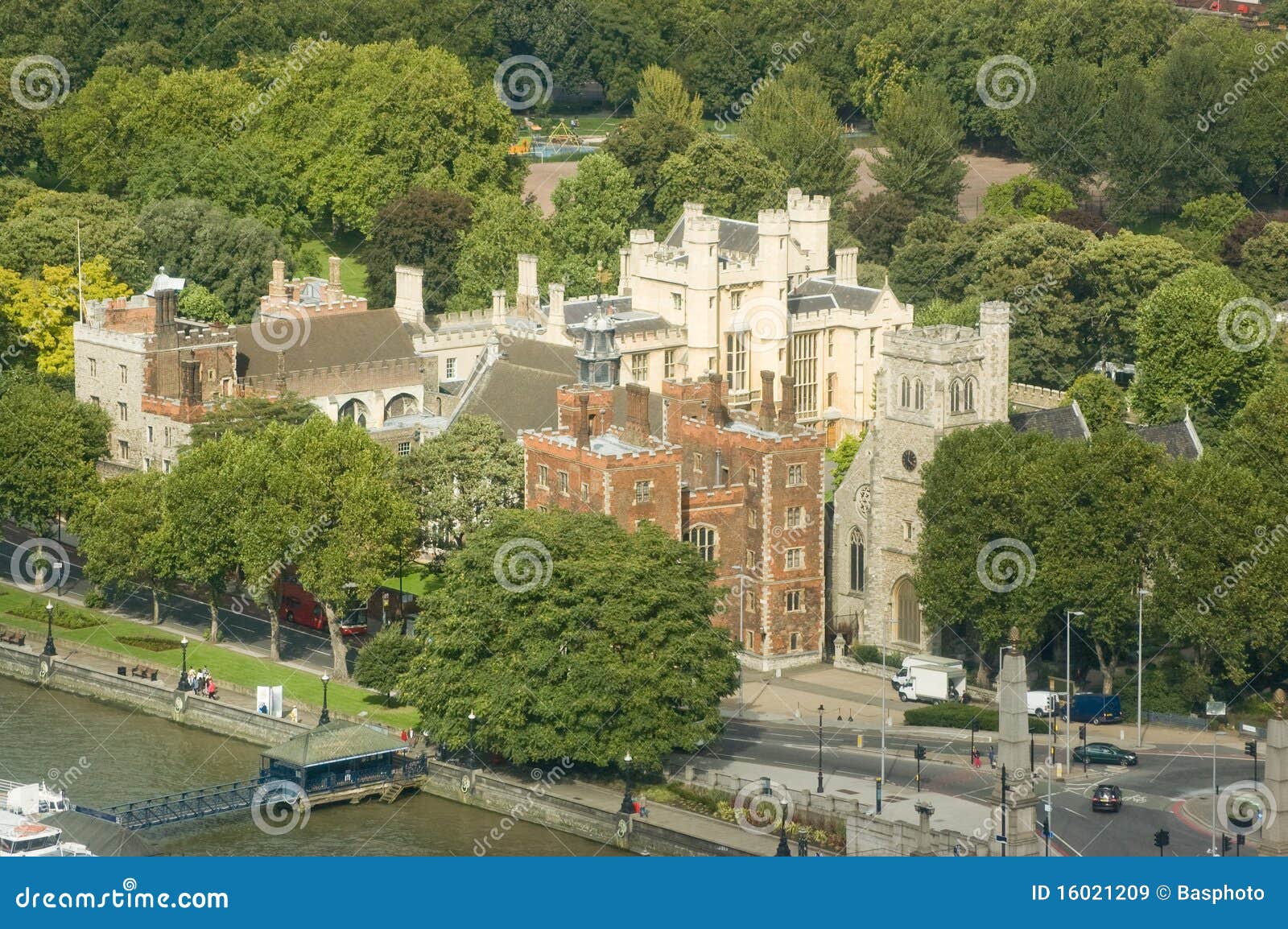 Lambeth Palace Viewed from Above Stock Image - Image of view, castle ...