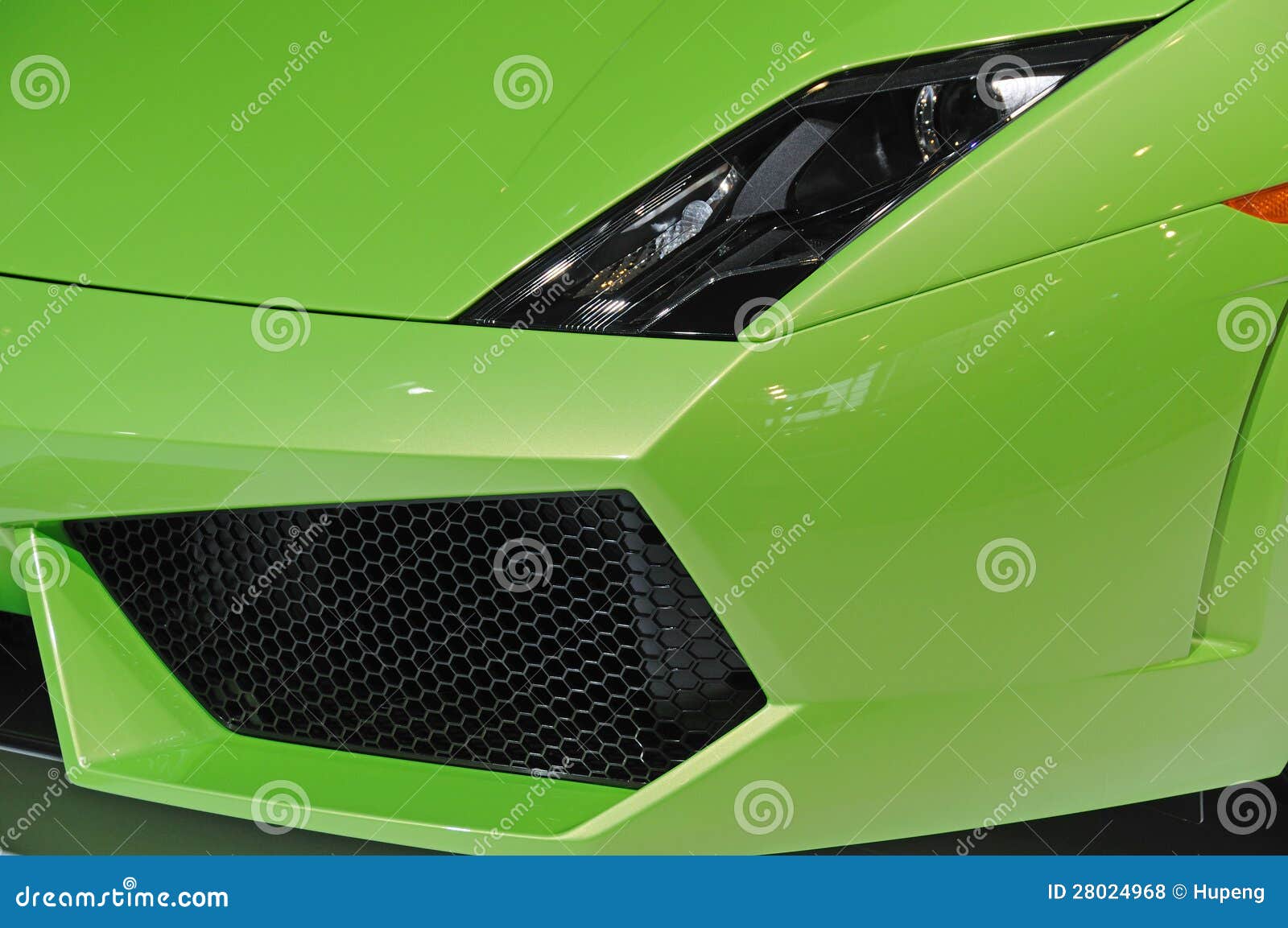 Lamborghini Car Headlight and Air Intake Stock Photo - Image of ...