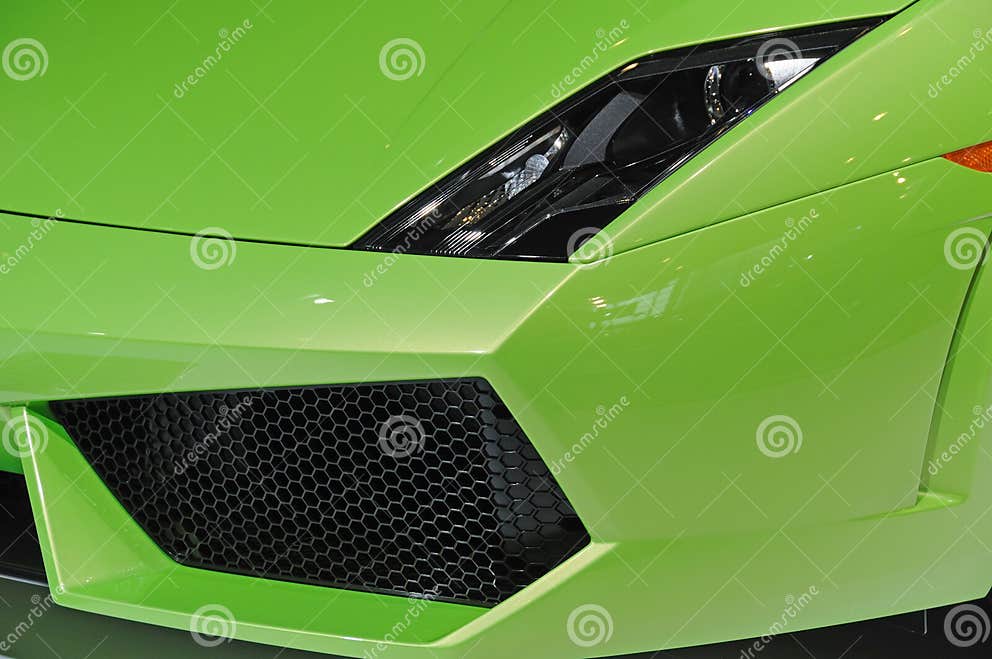 Lamborghini Car Headlight and Air Intake Stock Photo - Image of ...