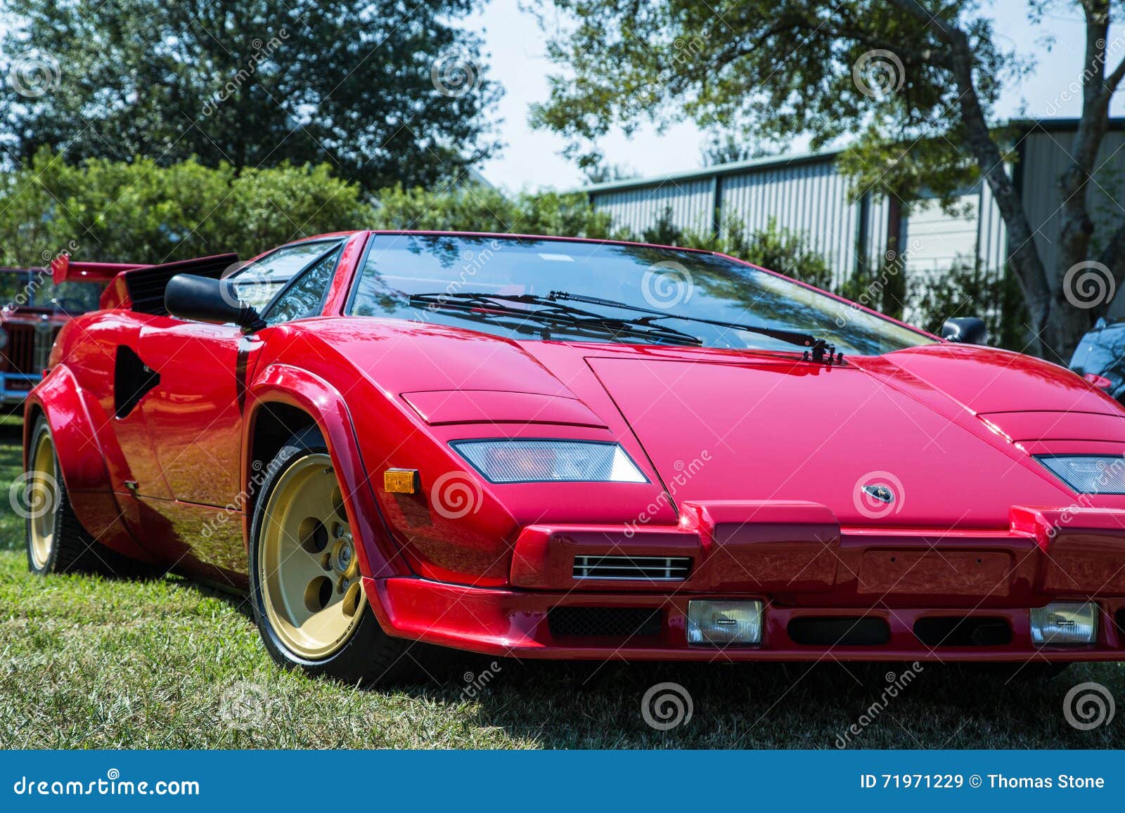 Lamborghini rojo Countach imagen de archivo editorial. Imagen de ...