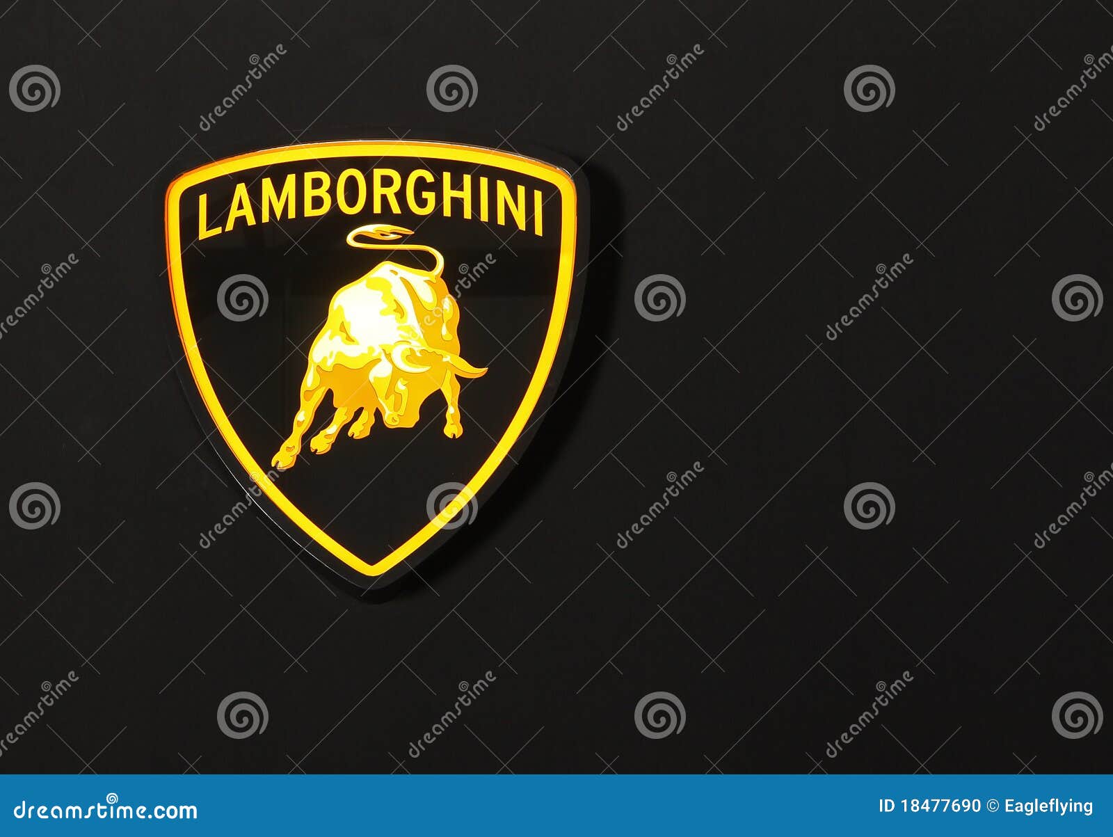 Lamborghini sign editorial image. Image of exhibitor - 18477690
