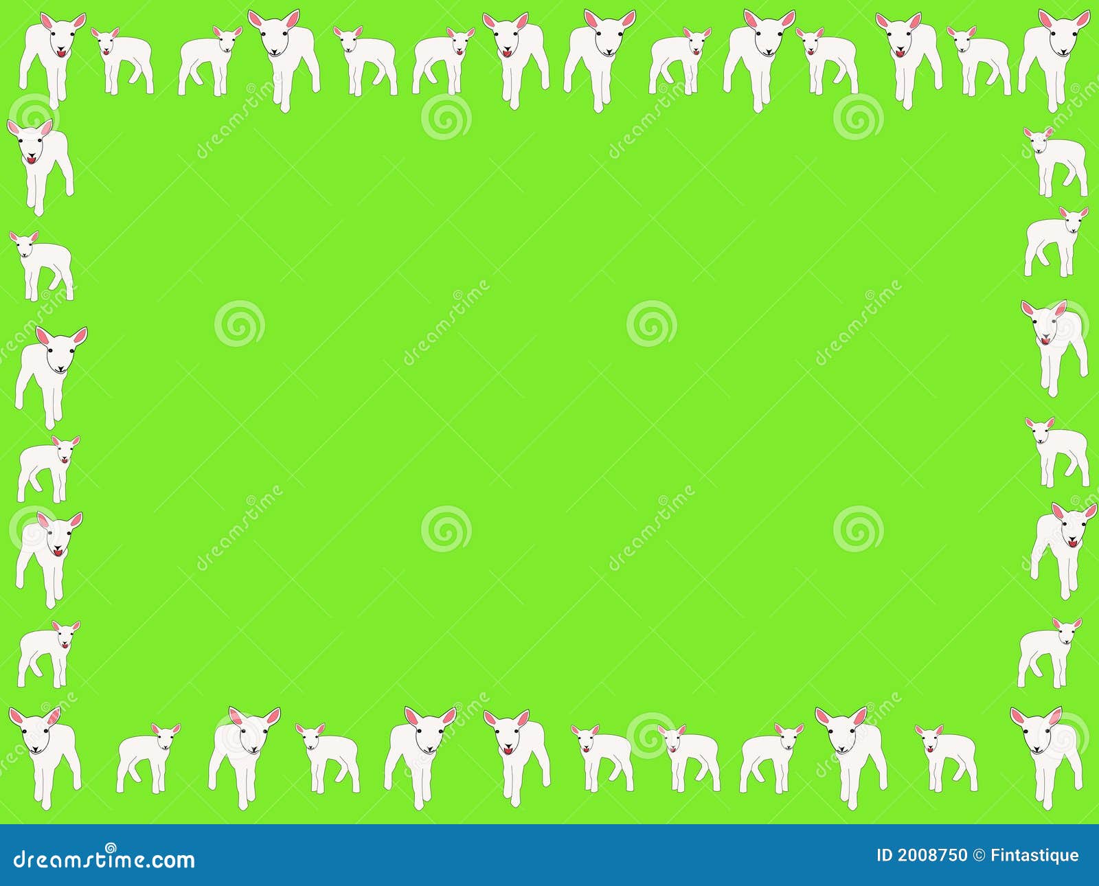Lambs springtime border stock vector. Illustration of grass - 2008750