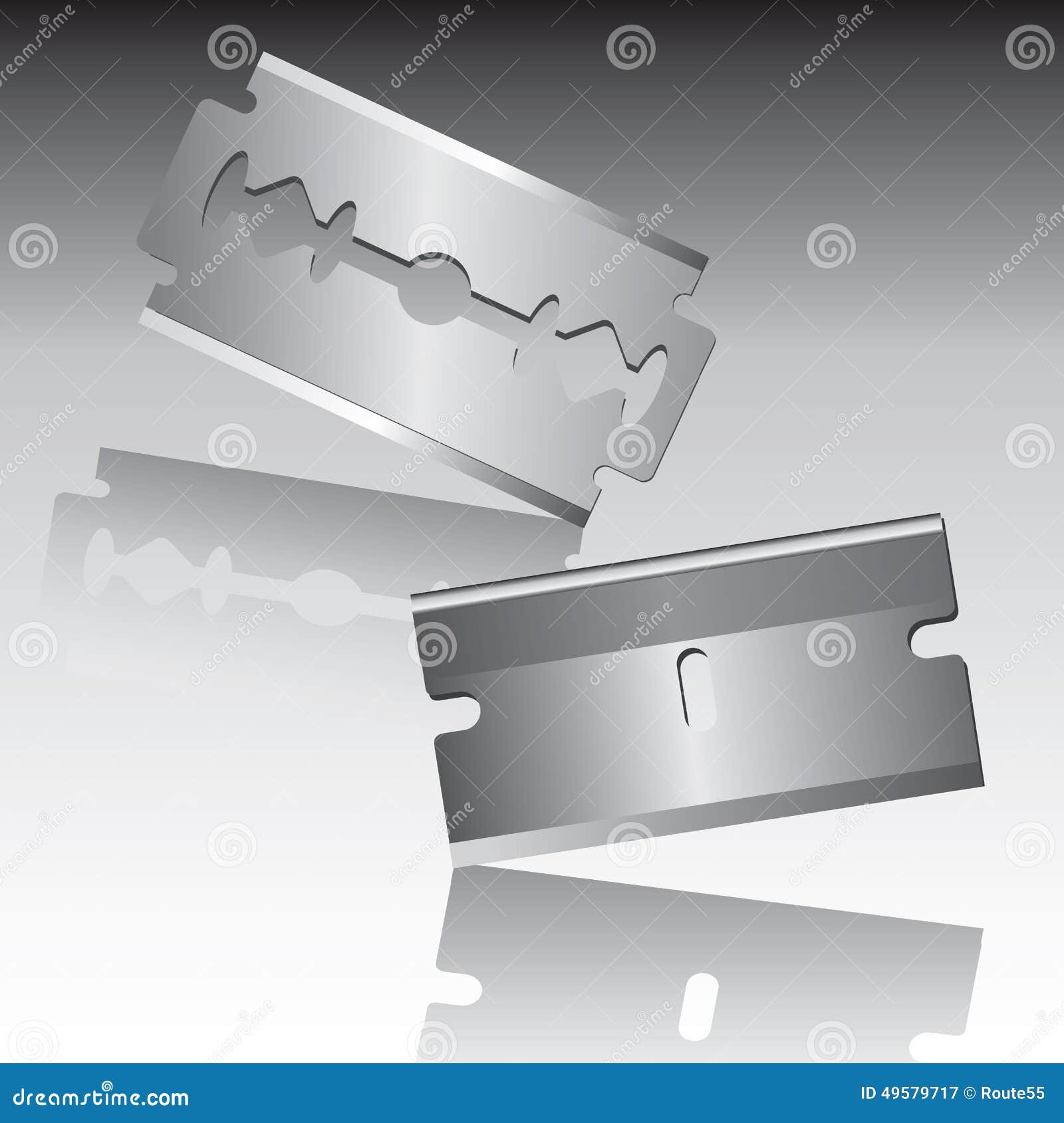 Lame de rasoir illustration de vecteur. Illustration du gris - 49579717