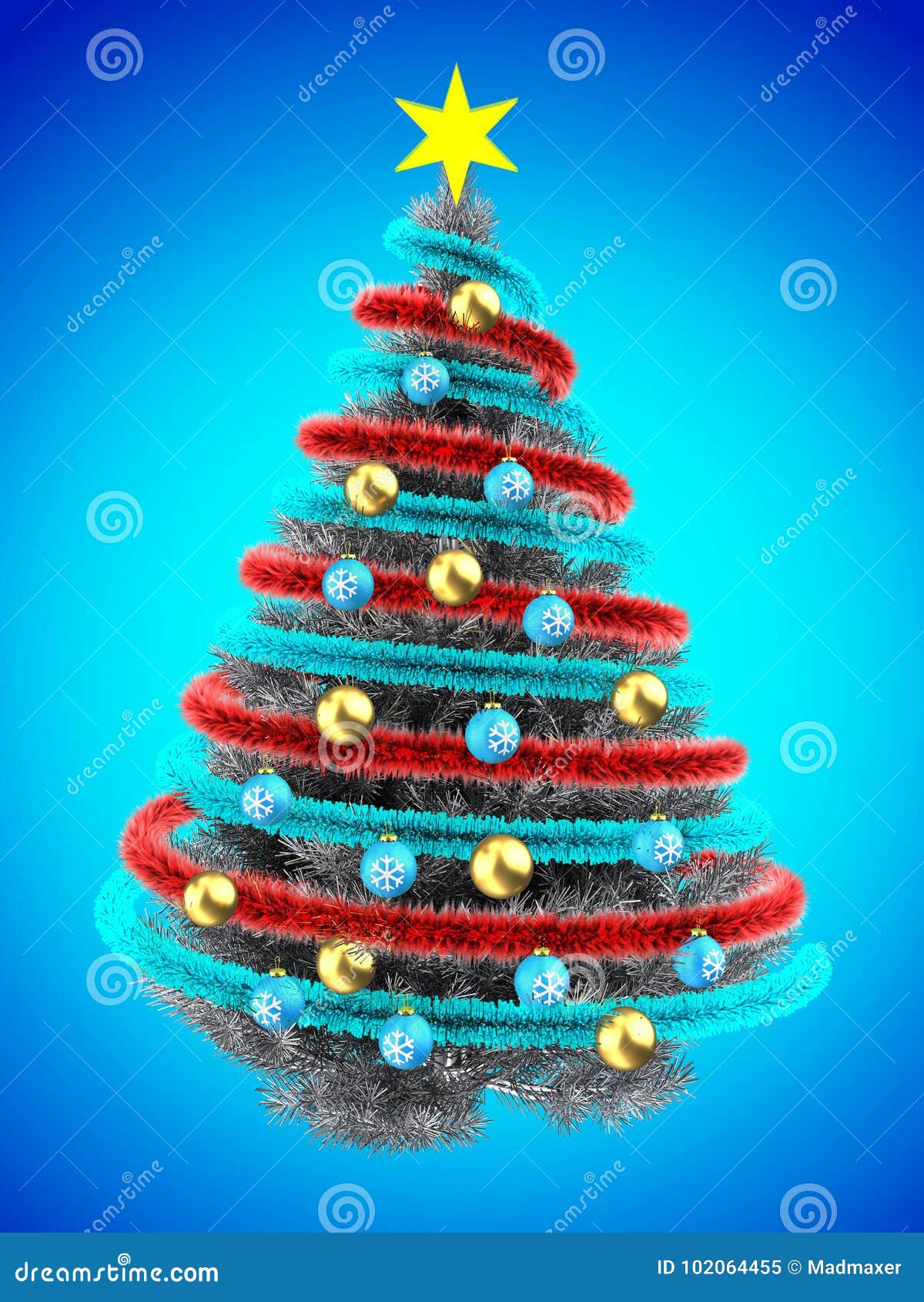 Lametta 3d stock abbildung. Illustration von leuchte - 102064455