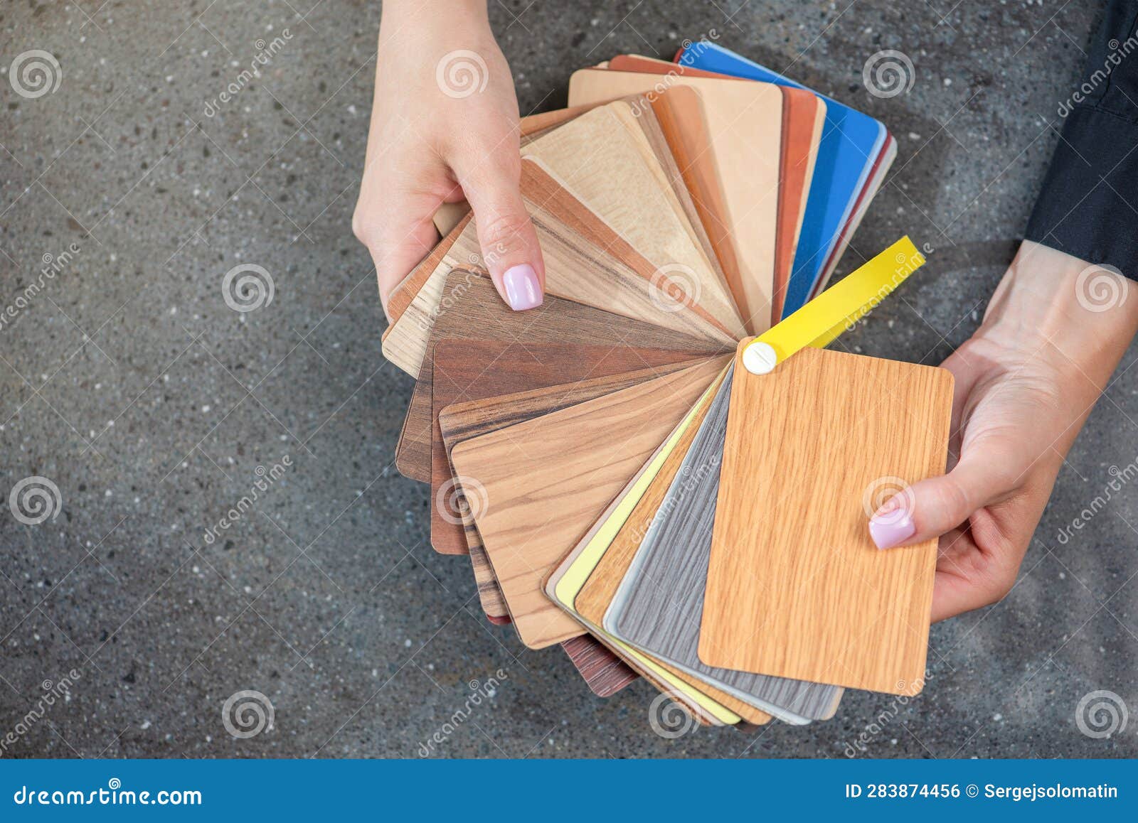 Laminate Samples. the Choice of Laminated Surface for Chipboard ...