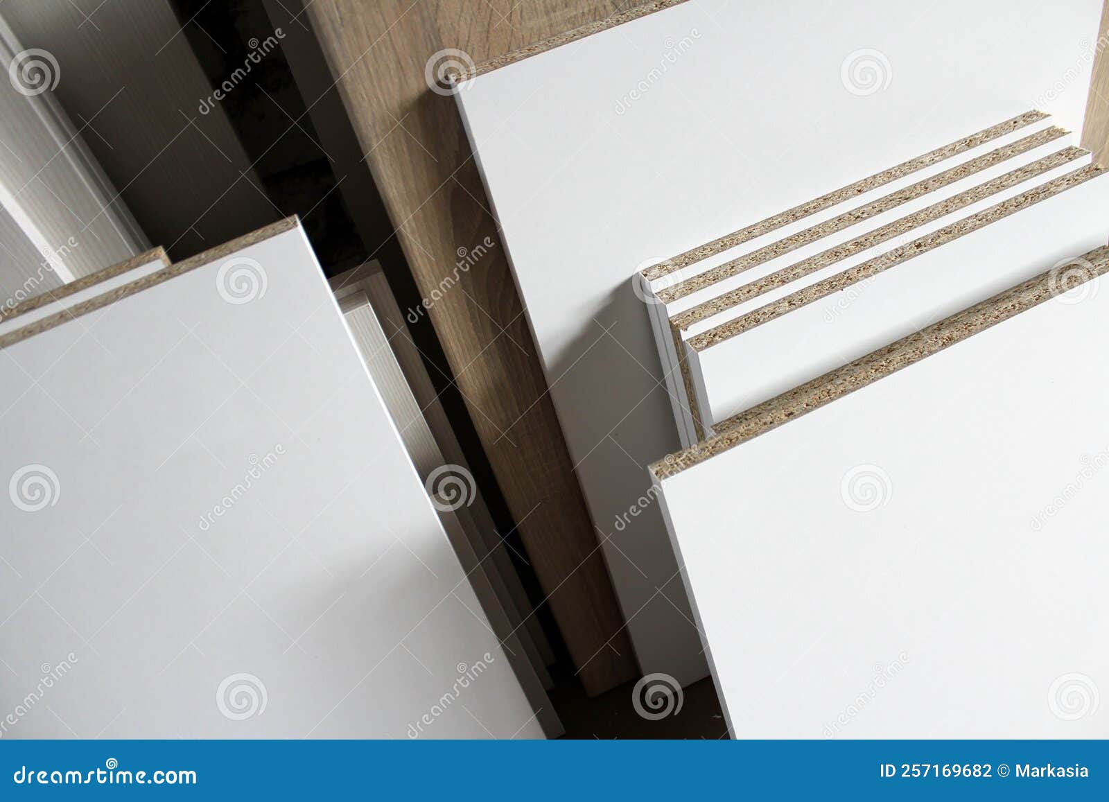 Laminated Chipboard of Different Colors. Stock Photo - Image of ...
