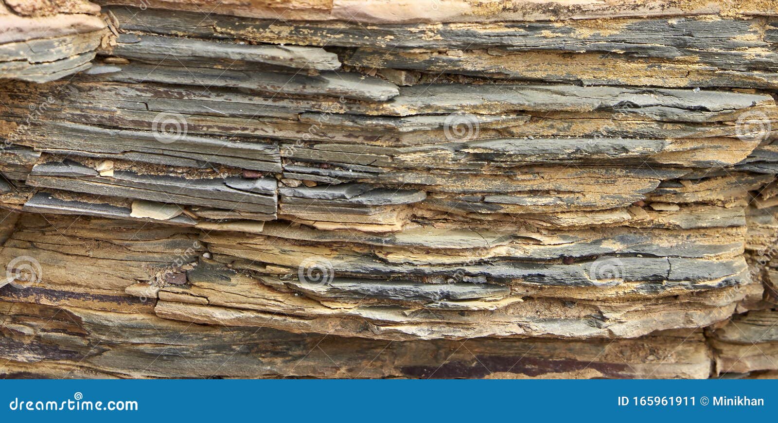Laminated Texture of Limestone Cliffs Stock Image - Image of algarve ...