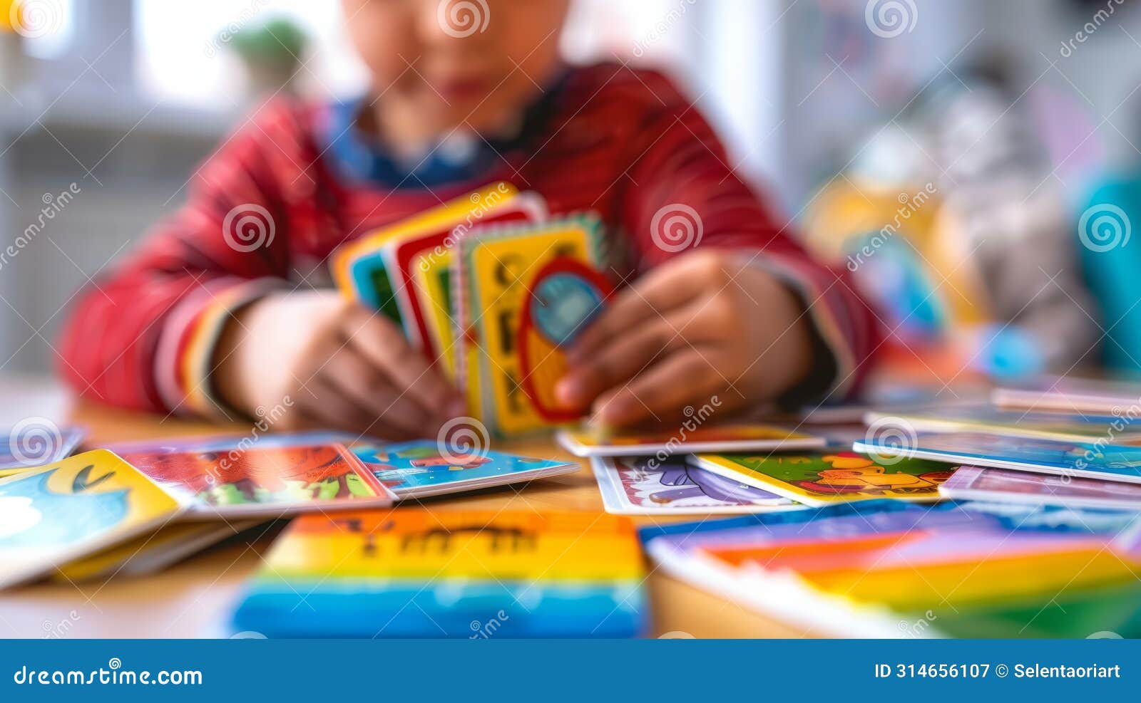 Laminated Vocabulary Cards for Language Learning Stock Illustration ...