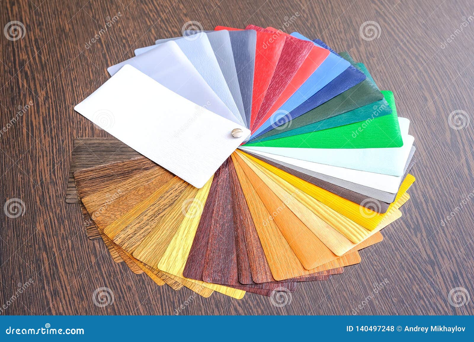 Lamination Samples. on a Wooden Background for Lamination of Any Wooden ...