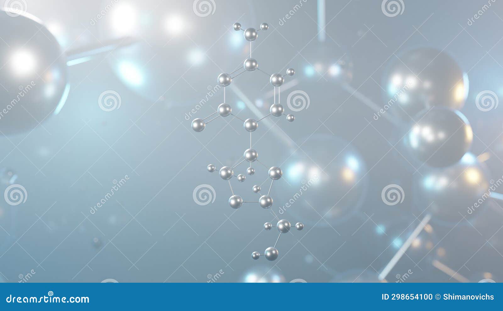 Lamivudine Molecular Structure 3d, Flat Model, Antiretroviral ...