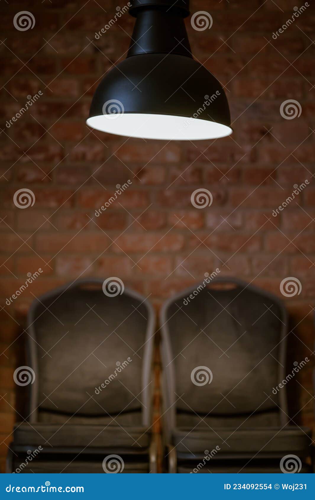 Lamp on Above the Chairs in the Office Stock Photo - Image of floor ...