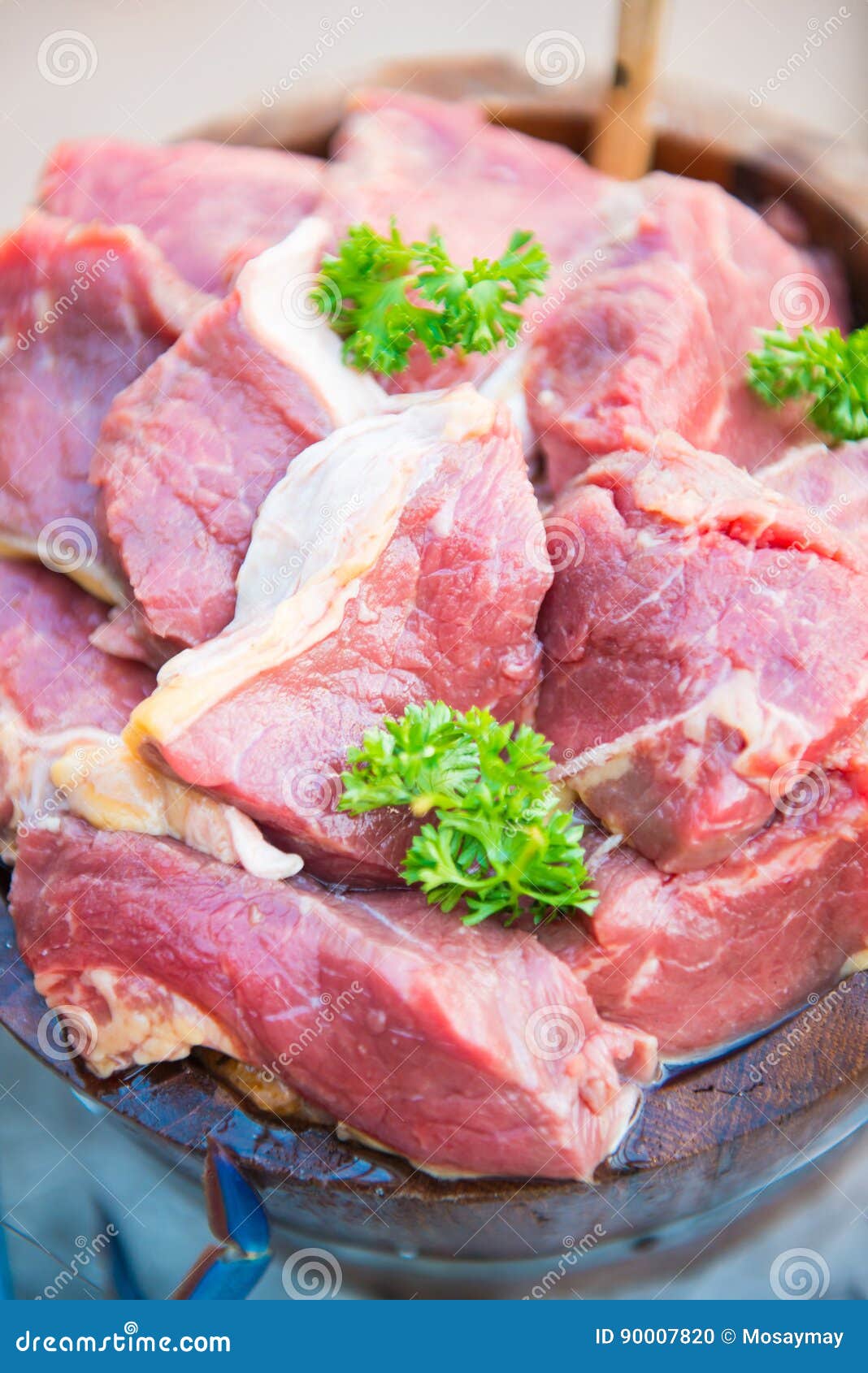Lamp and Beef for Barbecue Grilled Stock Photo - Image of tomato ...