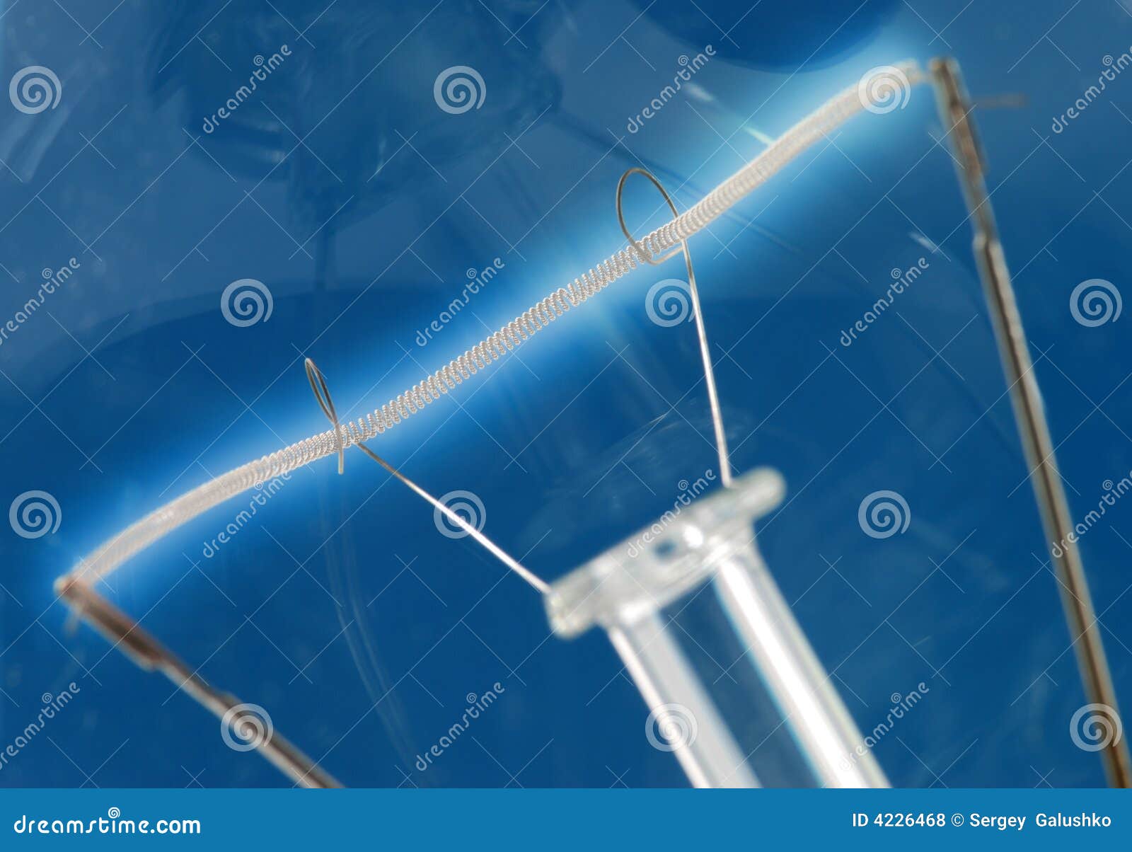 Lamp blue include stock photo. Image of bulb, filament - 4226468