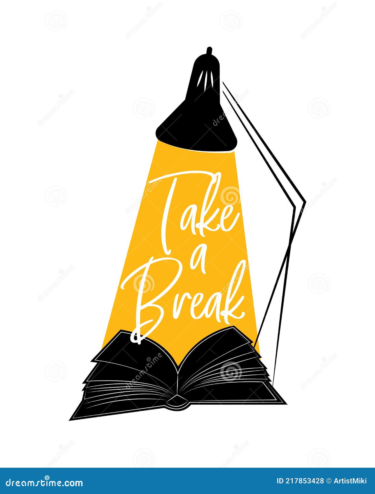 Take a break, vector stock vector. Illustration of artwork - 217853428