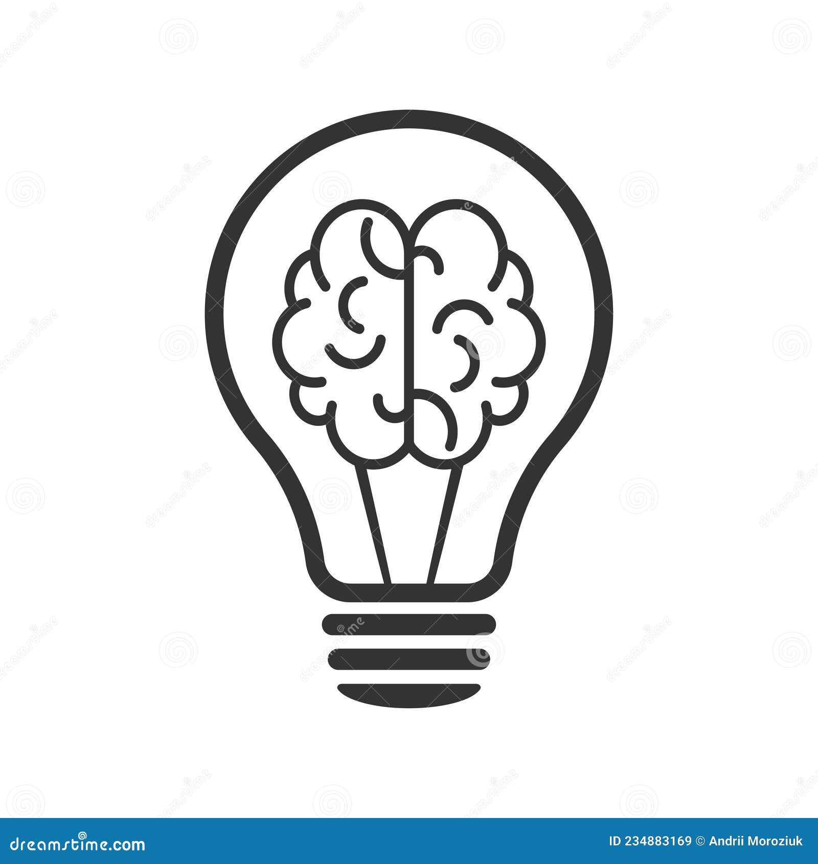 Lamp and Brains - Innovative Lamps, Ideas of the Mind. Web Design Stock ...