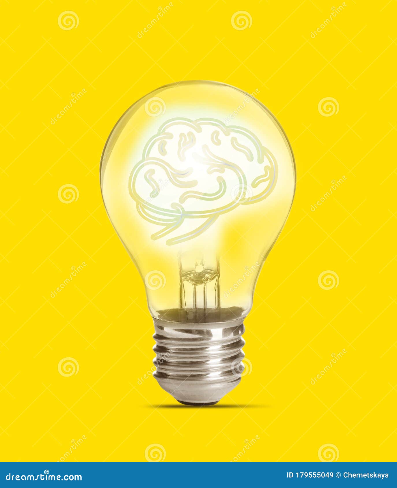Lamp Bulb with Human Brain Inside on Background. Idea Generation Stock ... Lamp Bulb with Human Brain Inside on Background. Idea Generation Stock ...