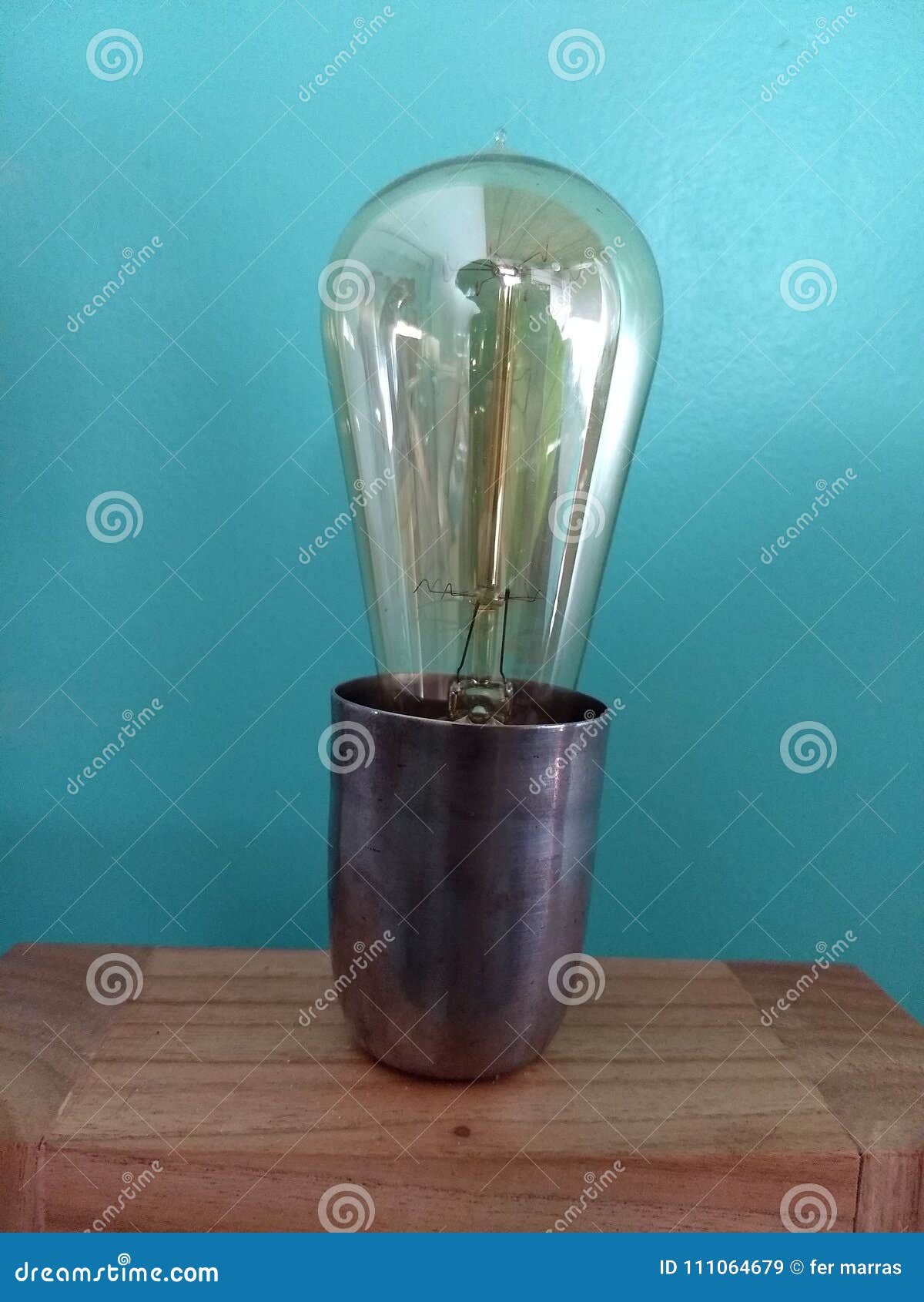 Lamp Light Bulb Filament Vintage Stock Image - Image of filament ...