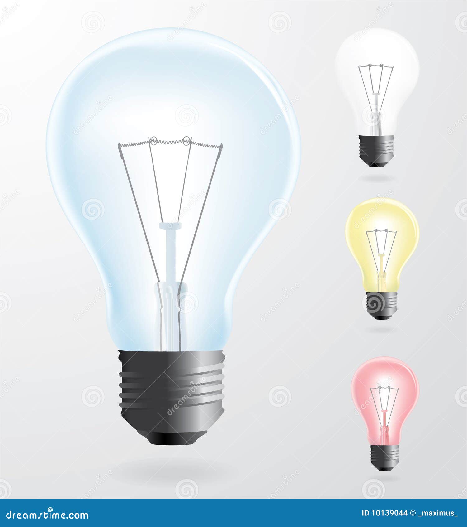 Lamp bulb vector stock vector. Illustration of creativity - 10139044
