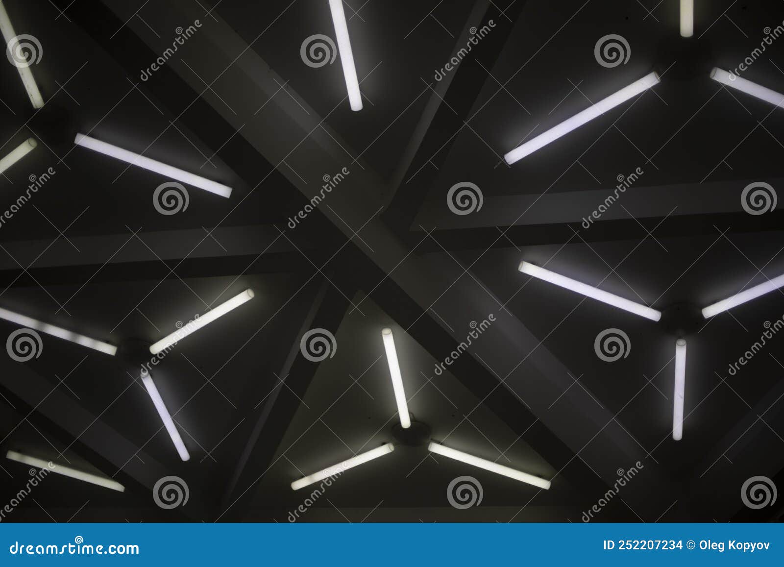 Lamp on Ceiling. Ceiling of Building Stock Photo - Image of overhead ...