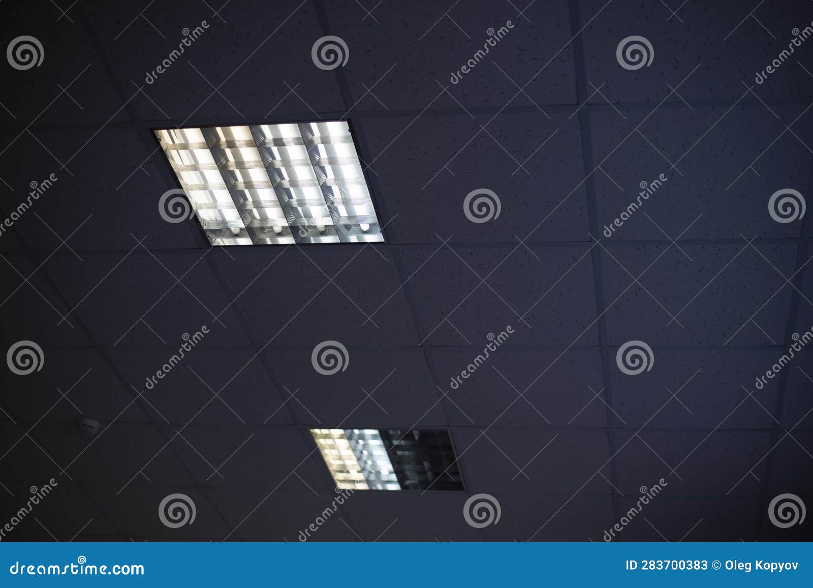 Lamp on Ceiling. Interior Details Stock Image - Image of system ...
