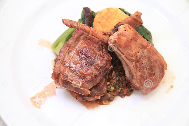 Lamp chop stock image. Image of menu, meat, restaurant - 19773909