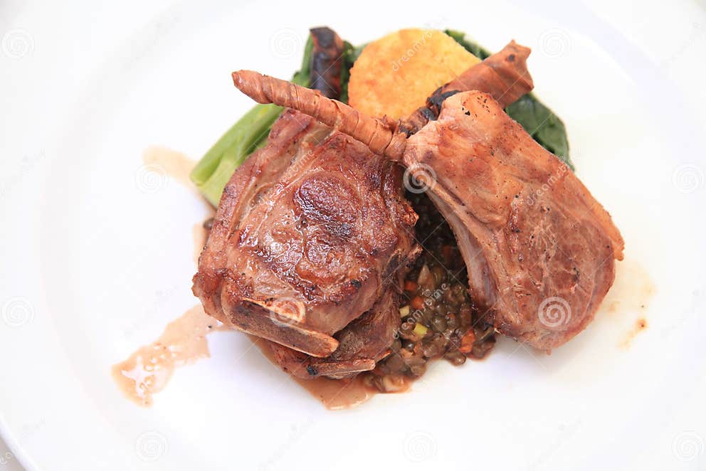 Lamp chop stock image. Image of menu, meat, restaurant - 19773909