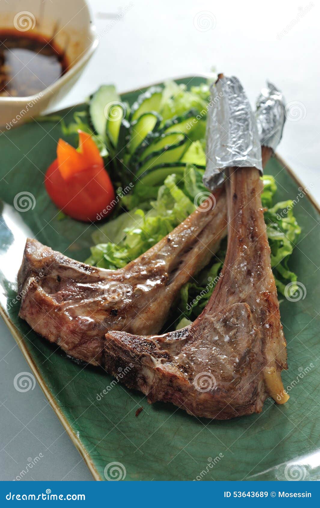 Lamp chop stock image. Image of dinner, chilly, sauce - 53643689
