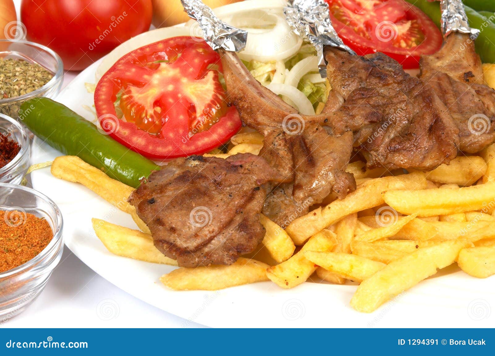 Lamp Chops stock image. Image of restaurant, cuisines - 1294391