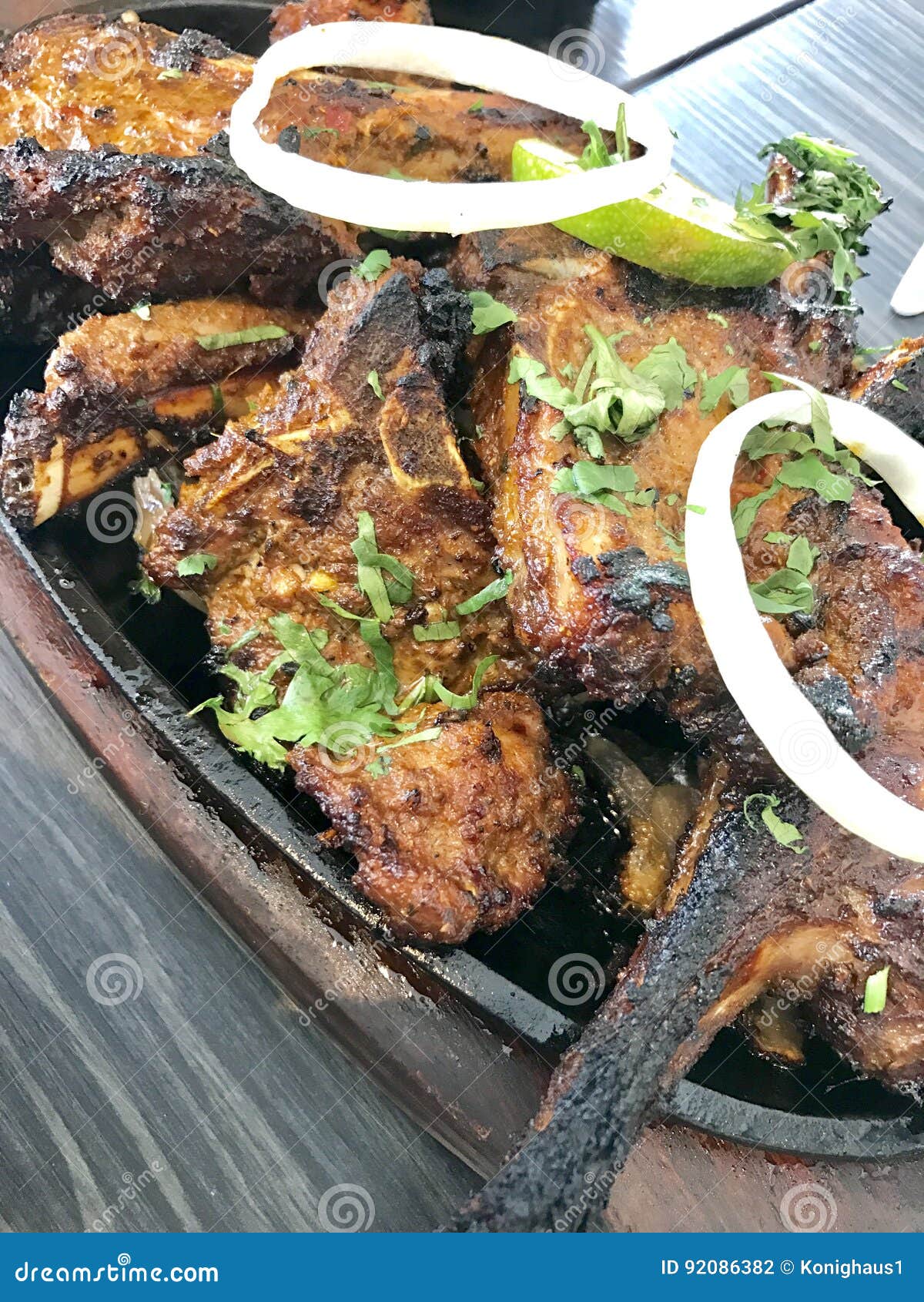 Lamp chops stock photo. Image of rack, chops, bone, meal - 92086382