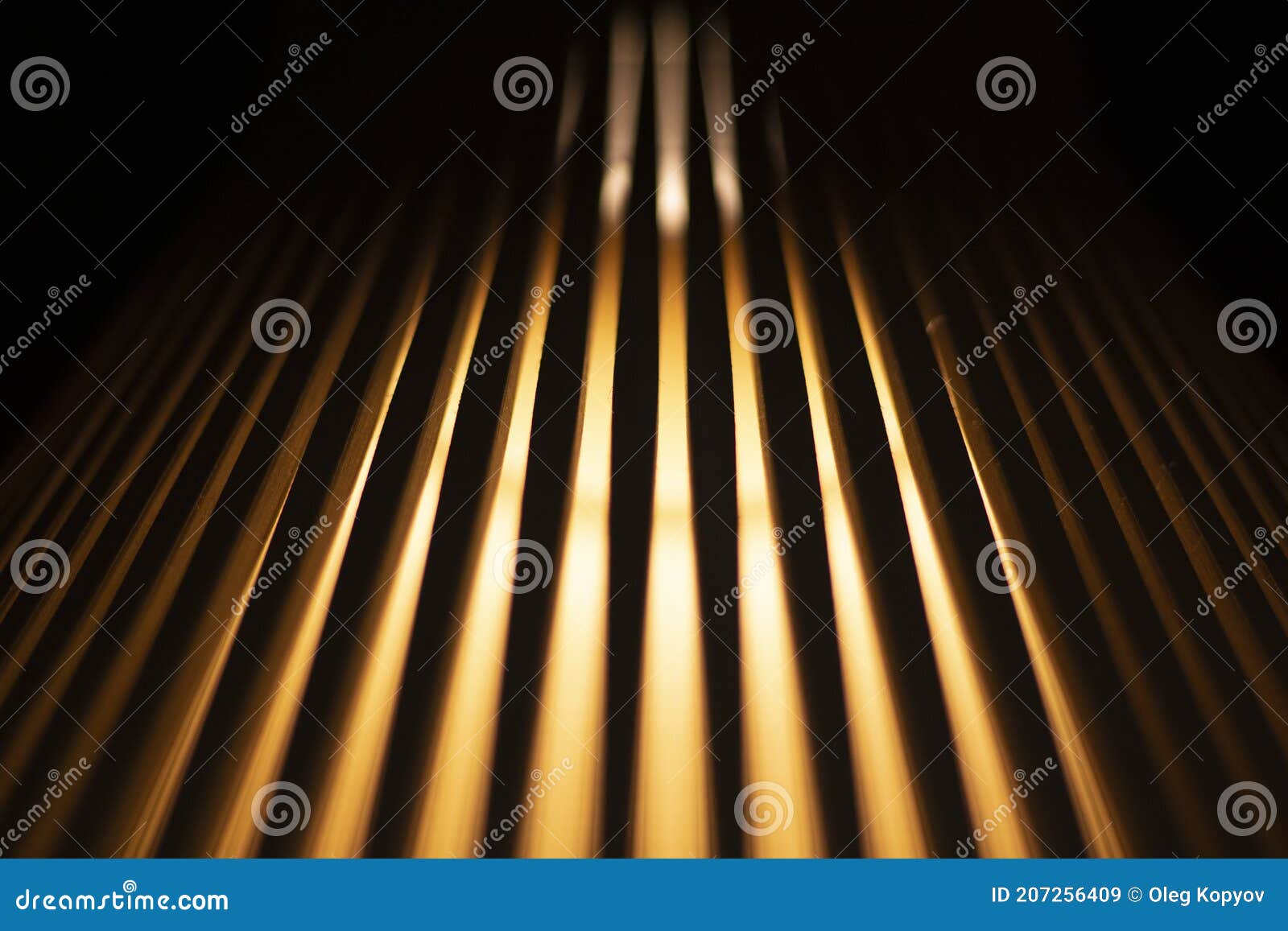 Lamp Close-up. Light through the Grate. Rails Texture. Surface ...